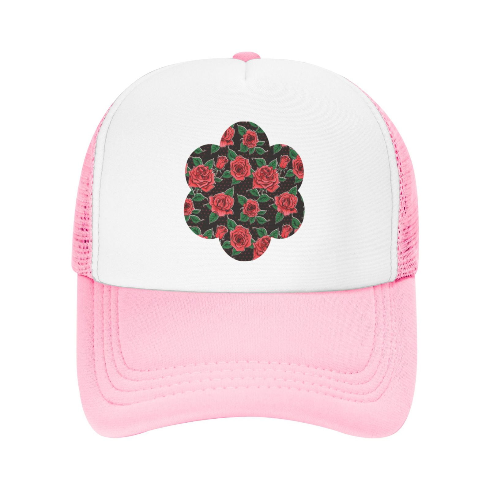 PAYOHTO Kids Beautiful Vintage Roses Floral Baseball Hat Back ...