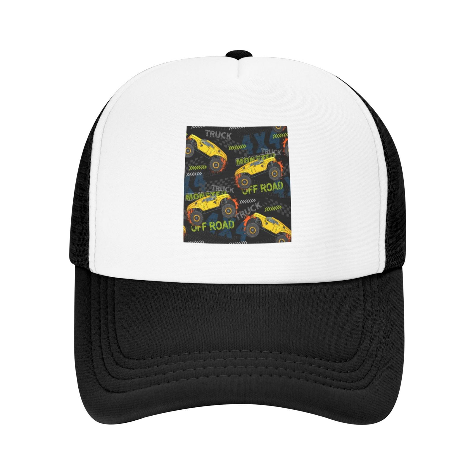 PAYOHTO Kids Boy Truck Yellow Car Baseball Hat Back Adjustable Mesh ...