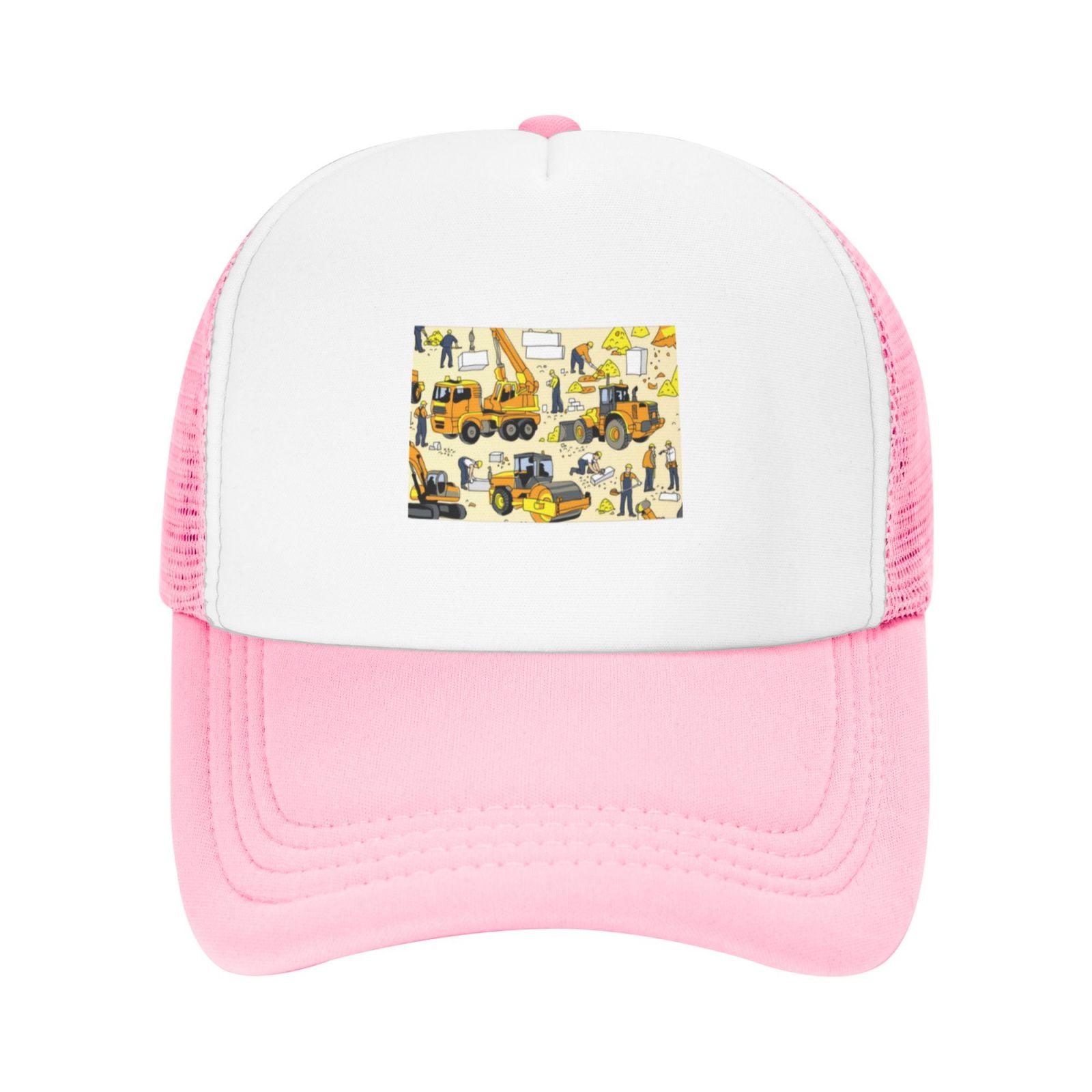 PAYOHTO Kids Construction Equipment Building Yellow Baseball Hat Back ...