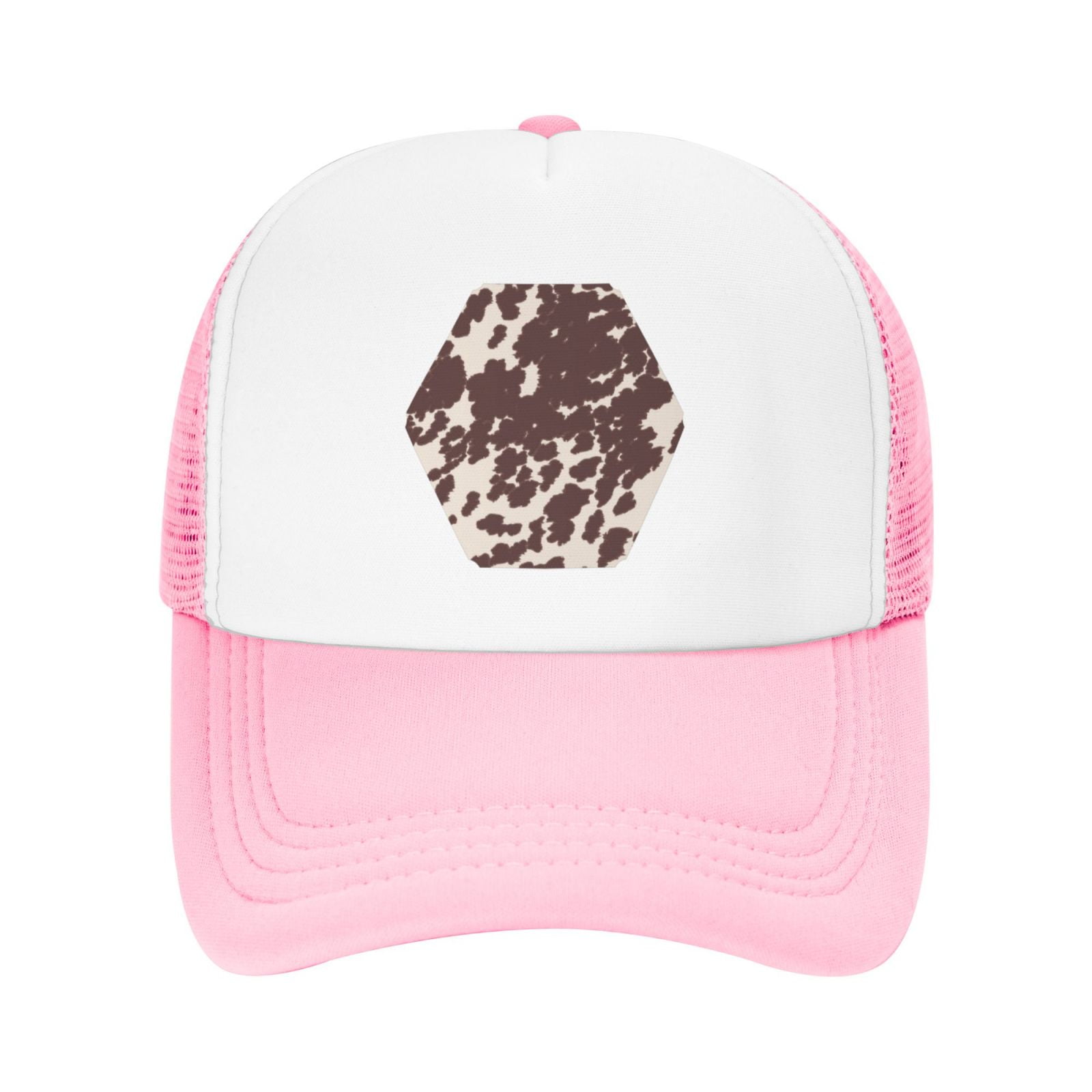 PAYOHTO Kids Cow Textured Print Brown Baseball Hat Back Adjustable Mesh ...