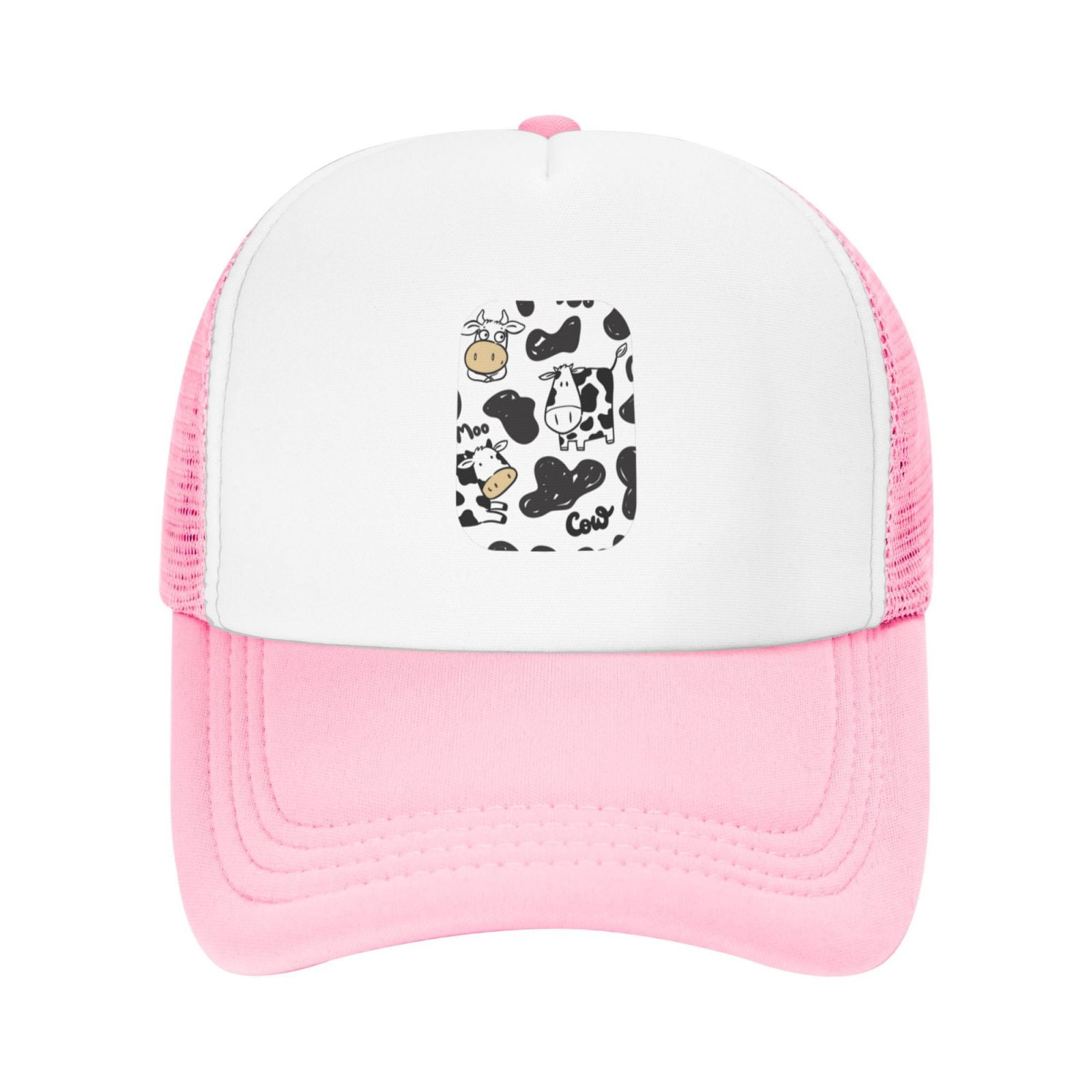 PAYOHTO Kids Cute Milk Cow White and Black Baseball Hat Back Adjustable ...