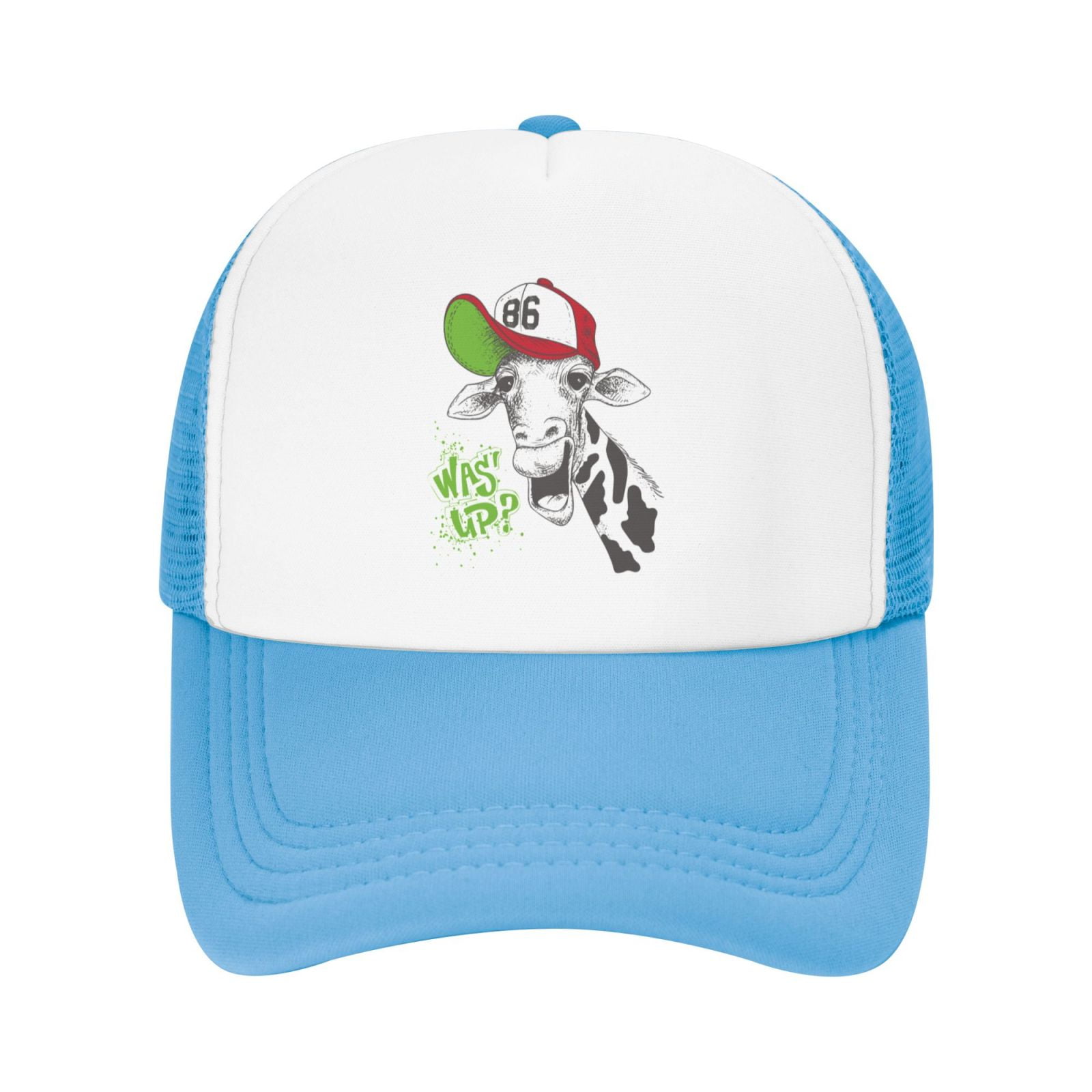 PAYOHTO Kids Funny Giraffe Baseball Hat Back Adjustable Mesh Breathable ...