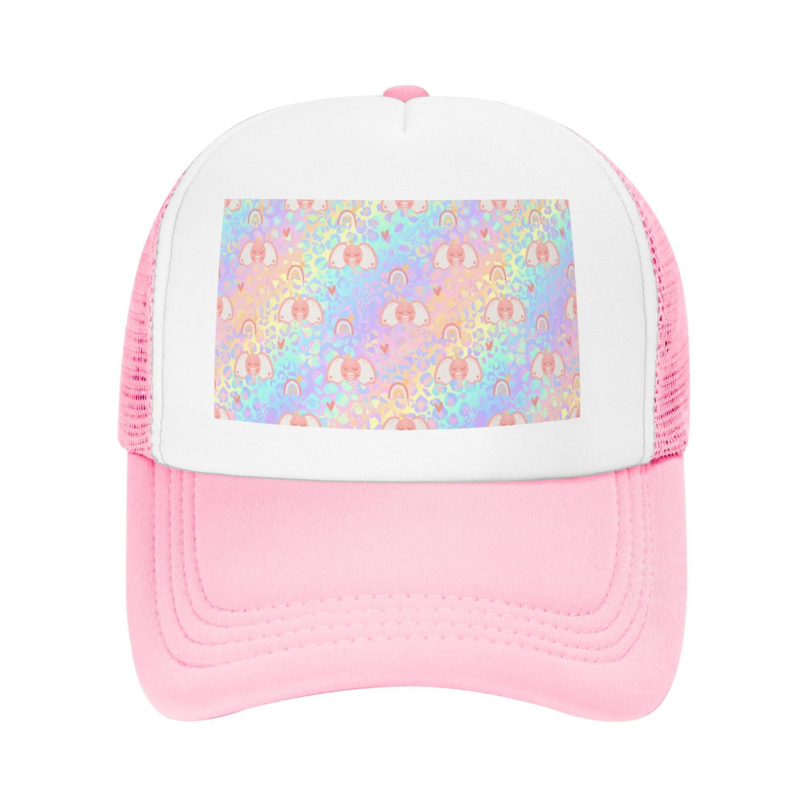 PAYOHTO Kids Girl Pink Sweet Baby Elephant Baseball Hat Back Adjustable ...