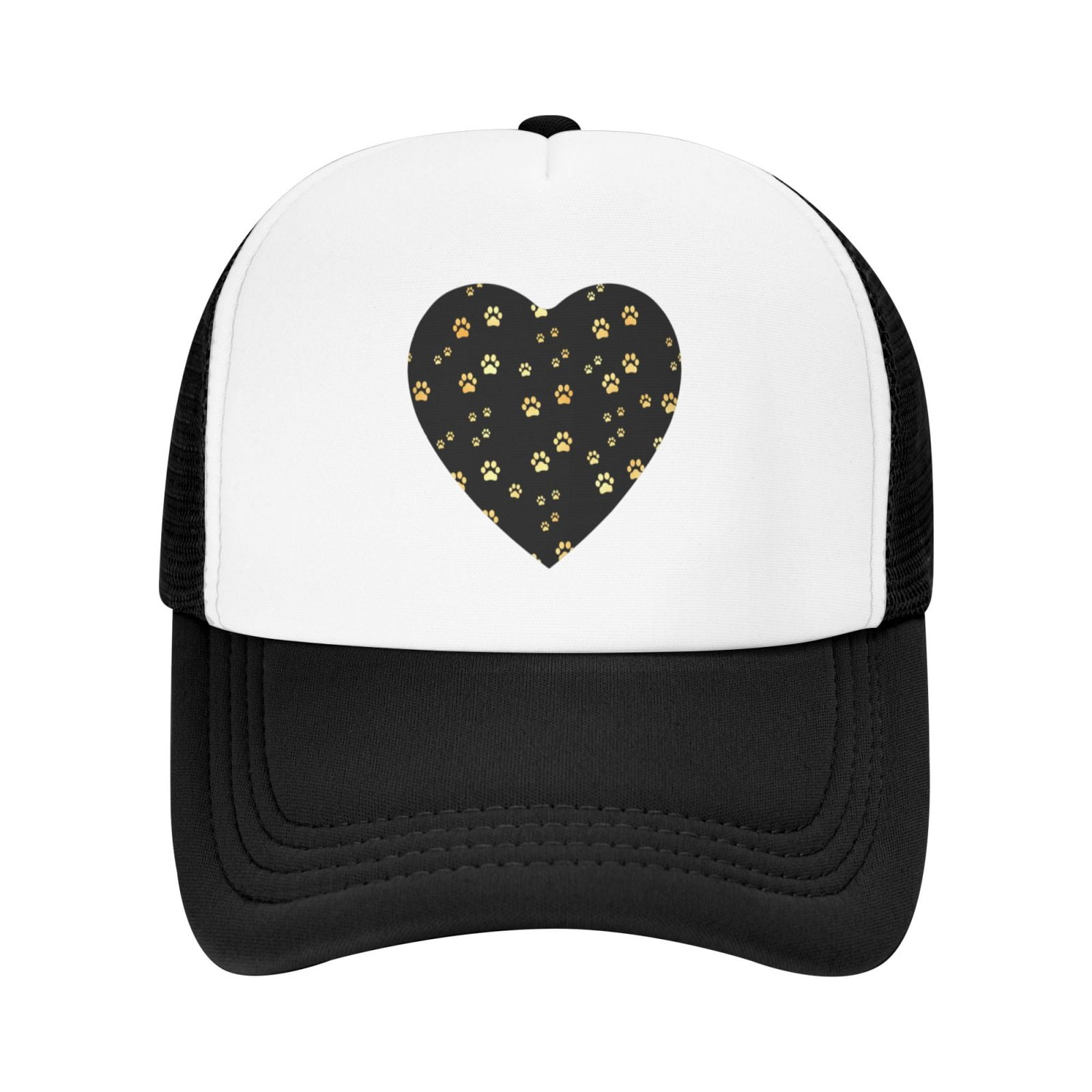 PAYOHTO Kids Gold Paw Print Baseball Hat Back Adjustable Mesh ...