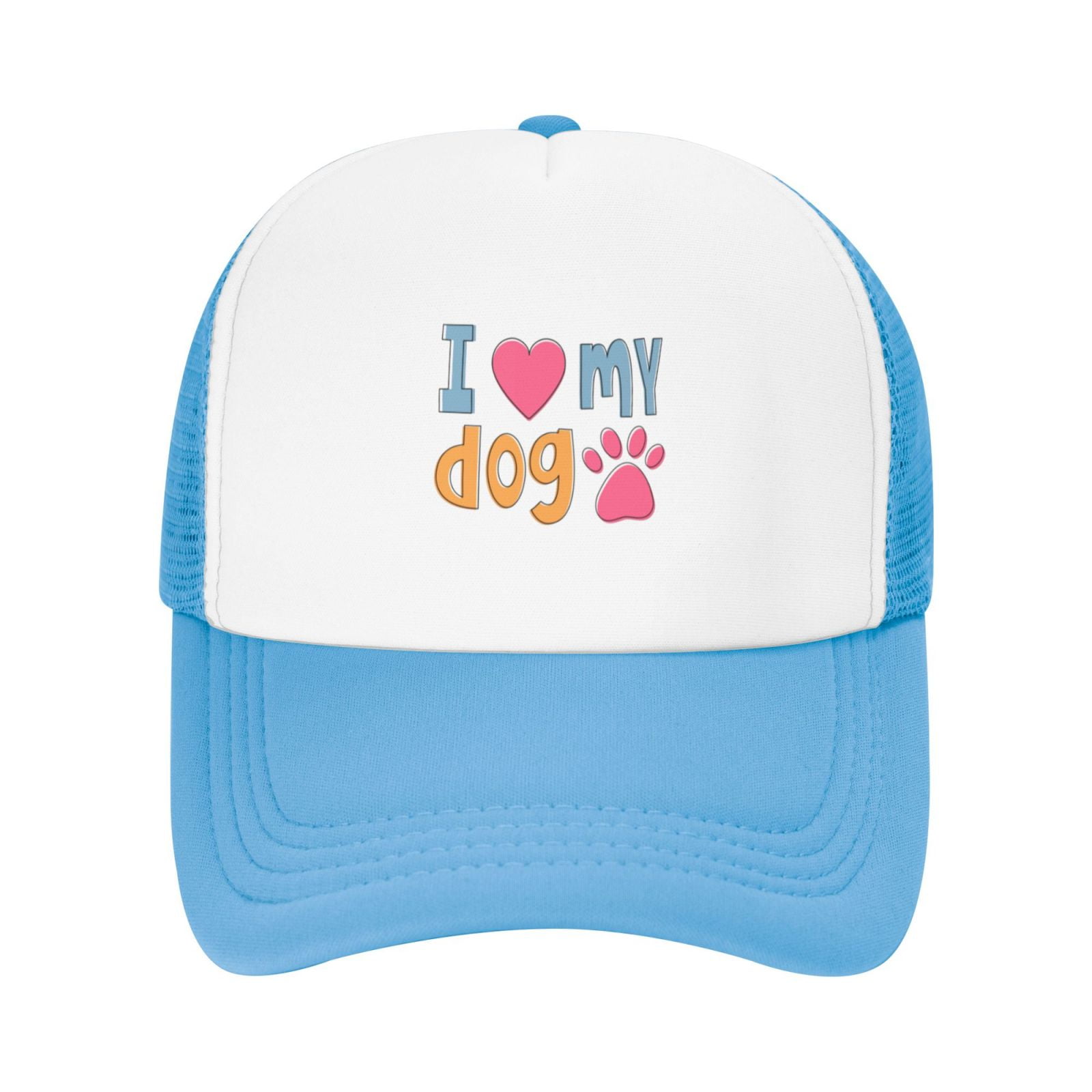 PAYOHTO Kids I Love My Dog Baseball Hat Back Adjustable Mesh Breathable ...