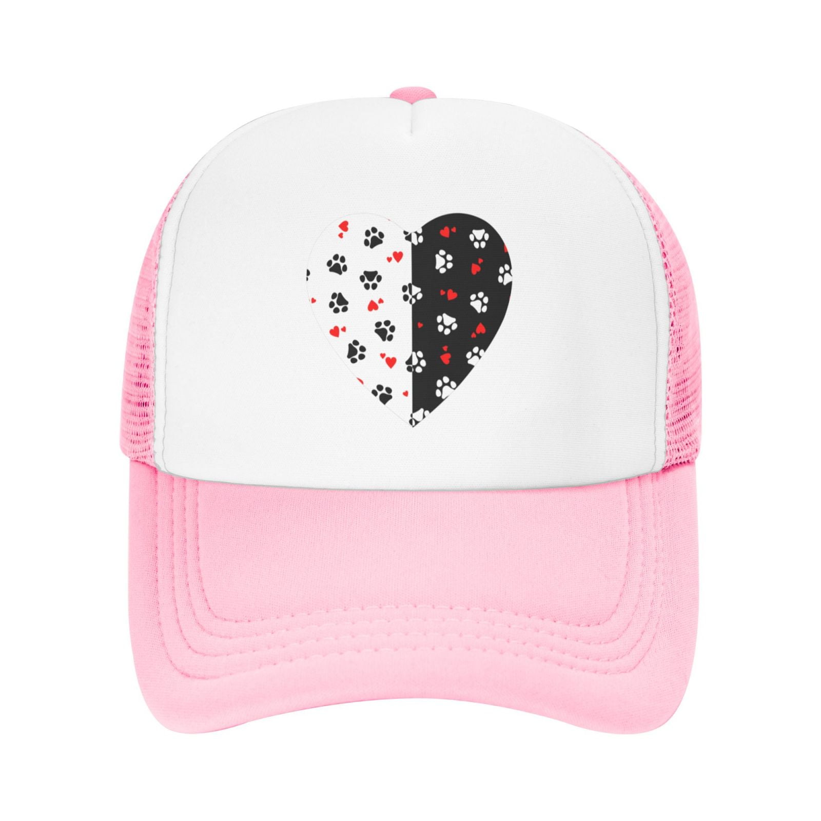 PAYOHTO Kids Love & Dog Paw Cat Paw Baseball Hat Back Adjustable Mesh ...