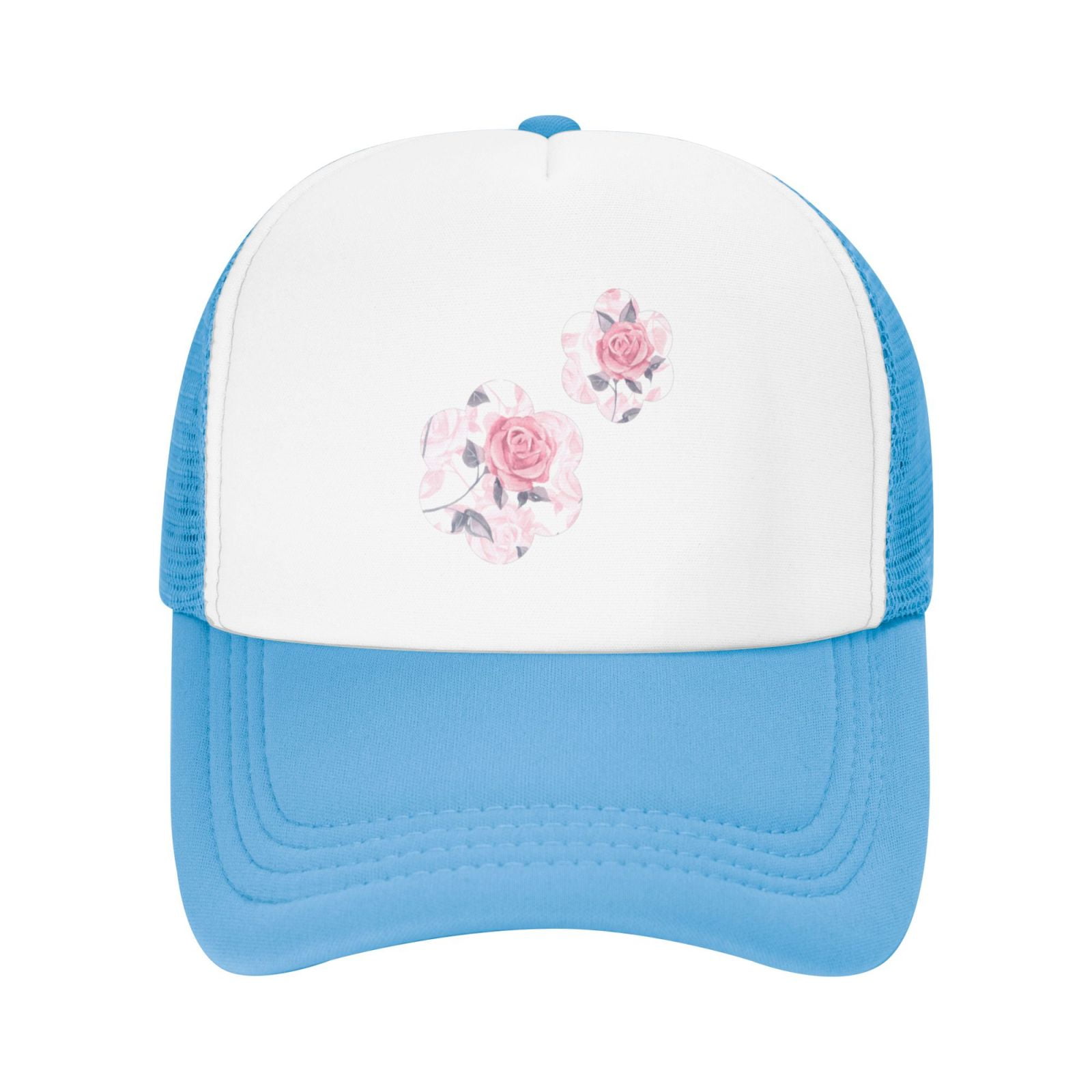 PAYOHTO Kids Pink Roses Watercolor Floral Baseball Hat Back Adjustable ...