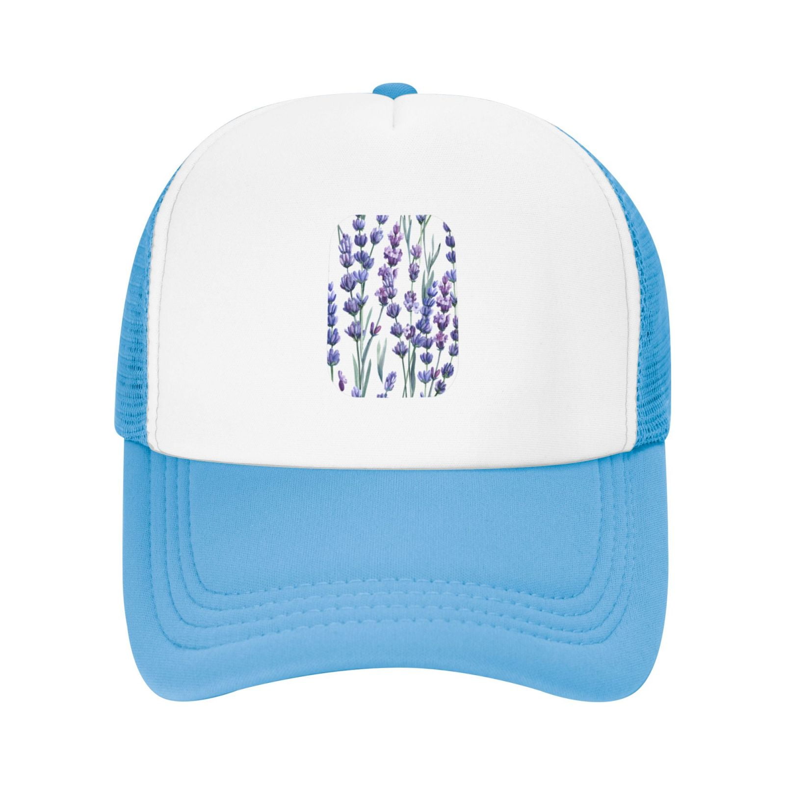 PAYOHTO Kids Romantic Lavender Purple Flowers Baseball Hat Back Adjustable Mesh Breathable Hats ...