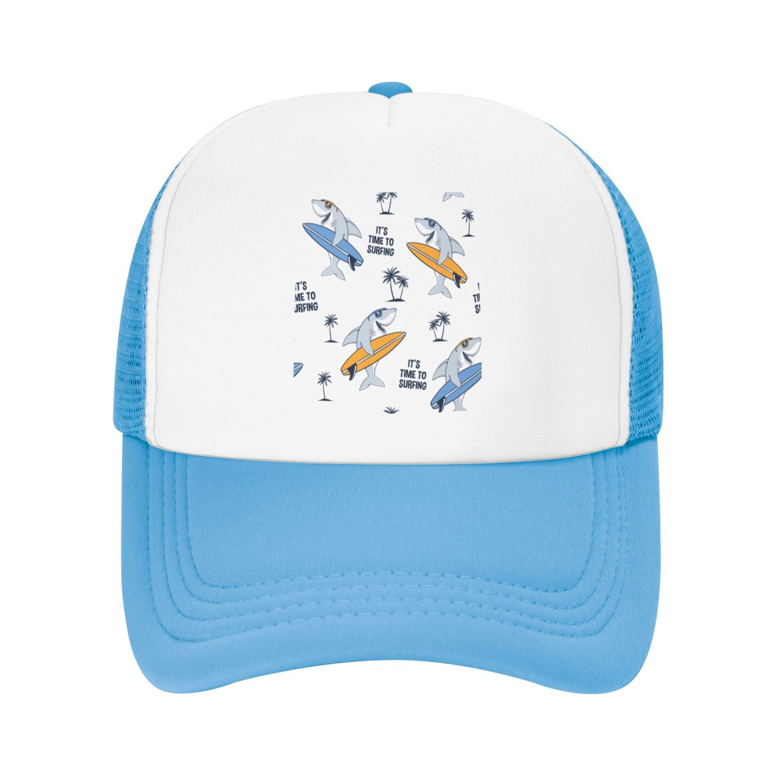 PAYOHTO Kids Shark Cool Baseball Hat Back Adjustable Mesh Breathable ...