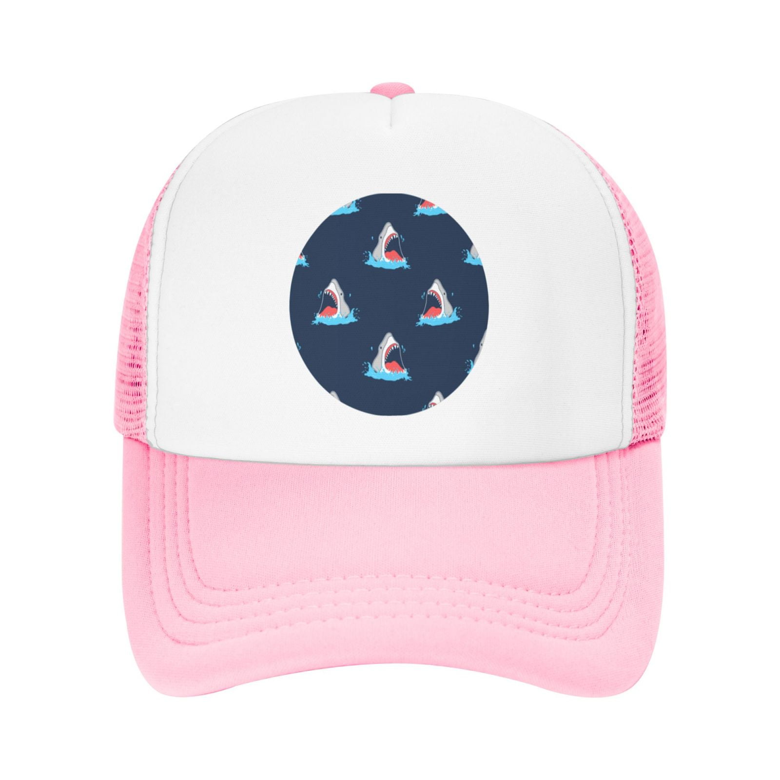 PAYOHTO Kids Shark Summer Print Baseball Hat Back Adjustable Mesh ...