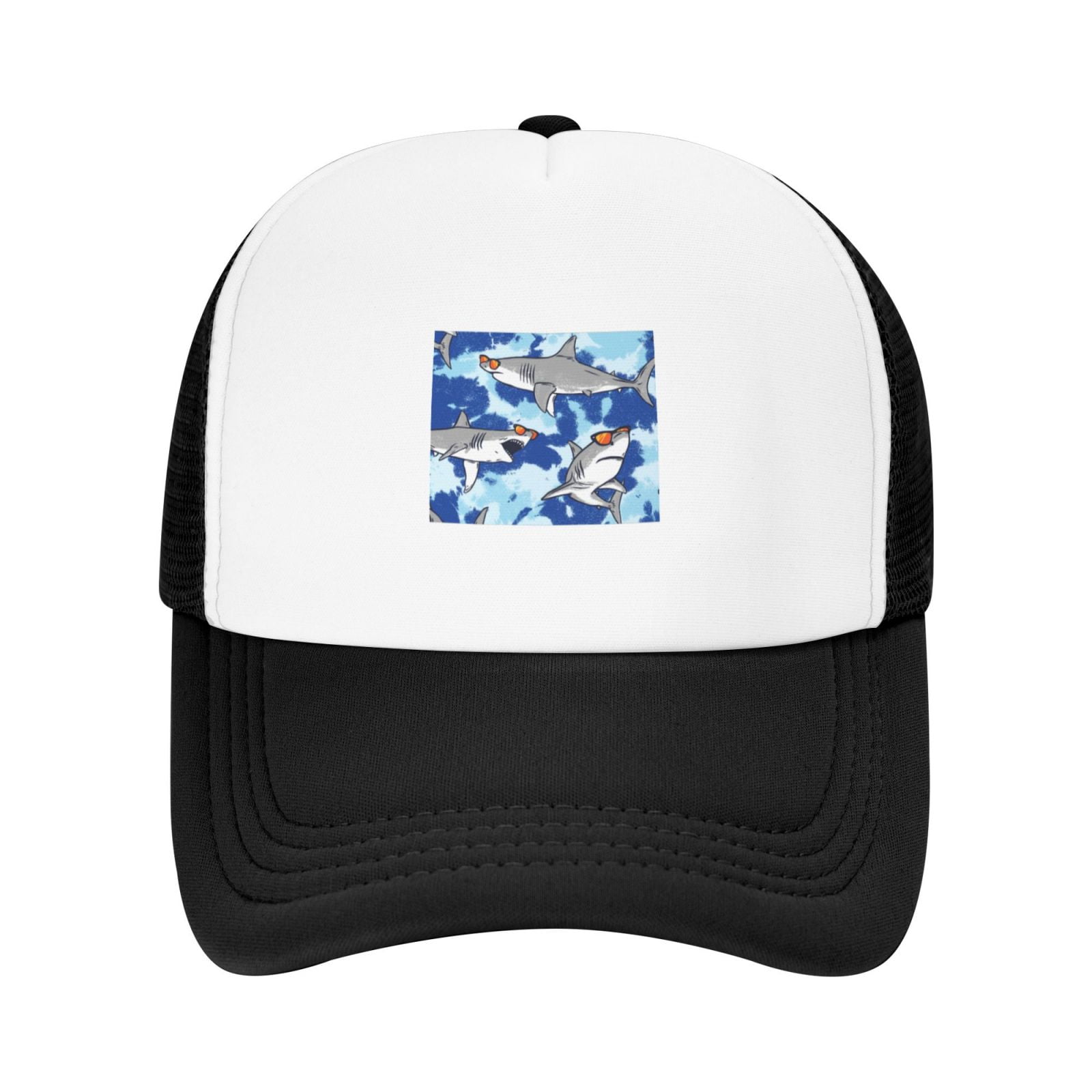 PAYOHTO Kids Sharks Rie Dye Blue Baseball Hat Back Adjustable Mesh ...