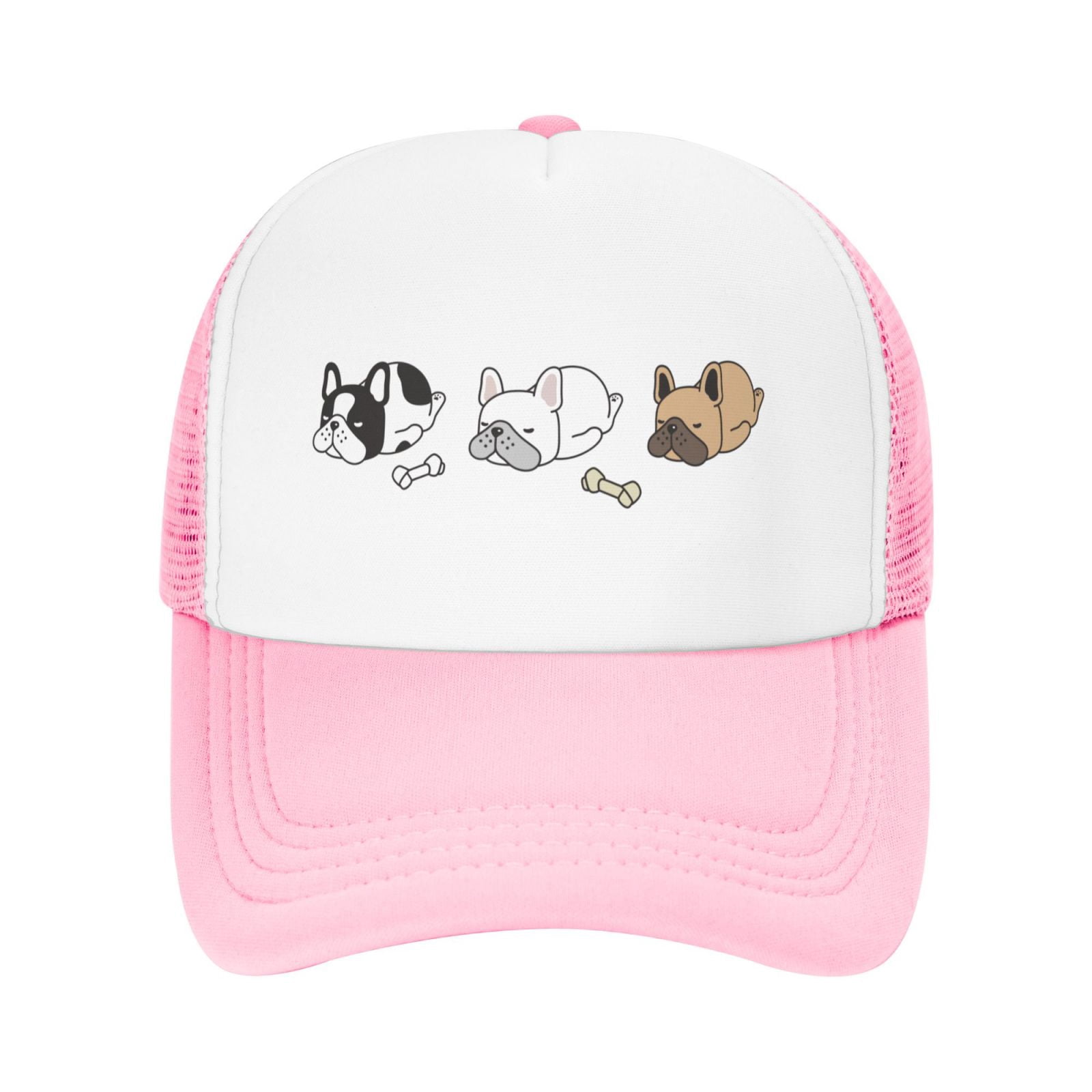 PAYOHTO Kids Sleeping French Bulldog & Bones Baseball Hat Back ...