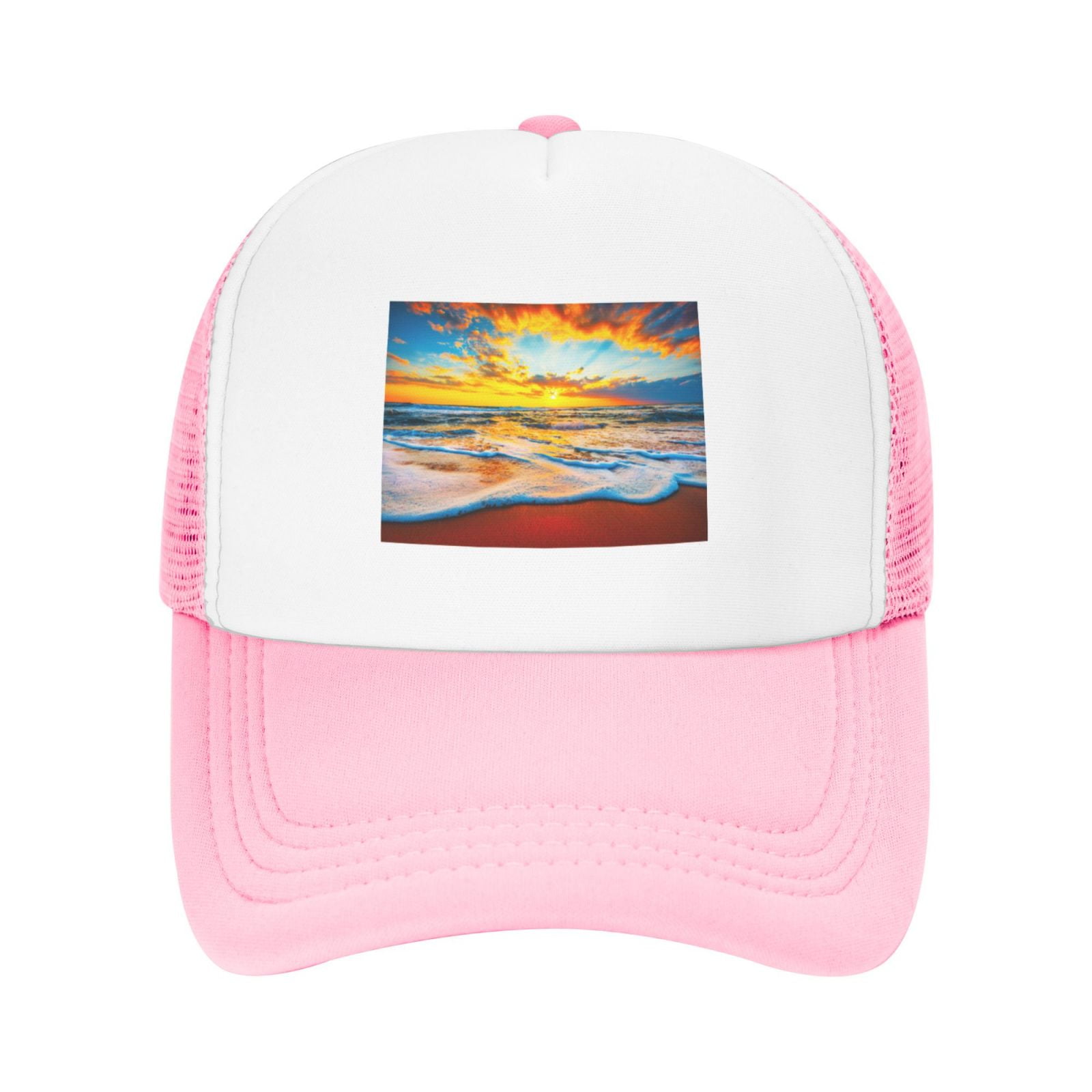 PAYOHTO Kids Sunset Hawaii Beach Baseball Hat Back Adjustable Mesh ...