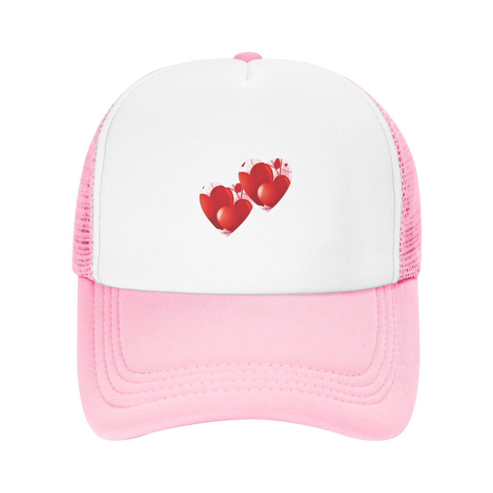 PAYOHTO Kids Valentine Day Card Heart Baseball Hat Back Adjustable Mesh ...