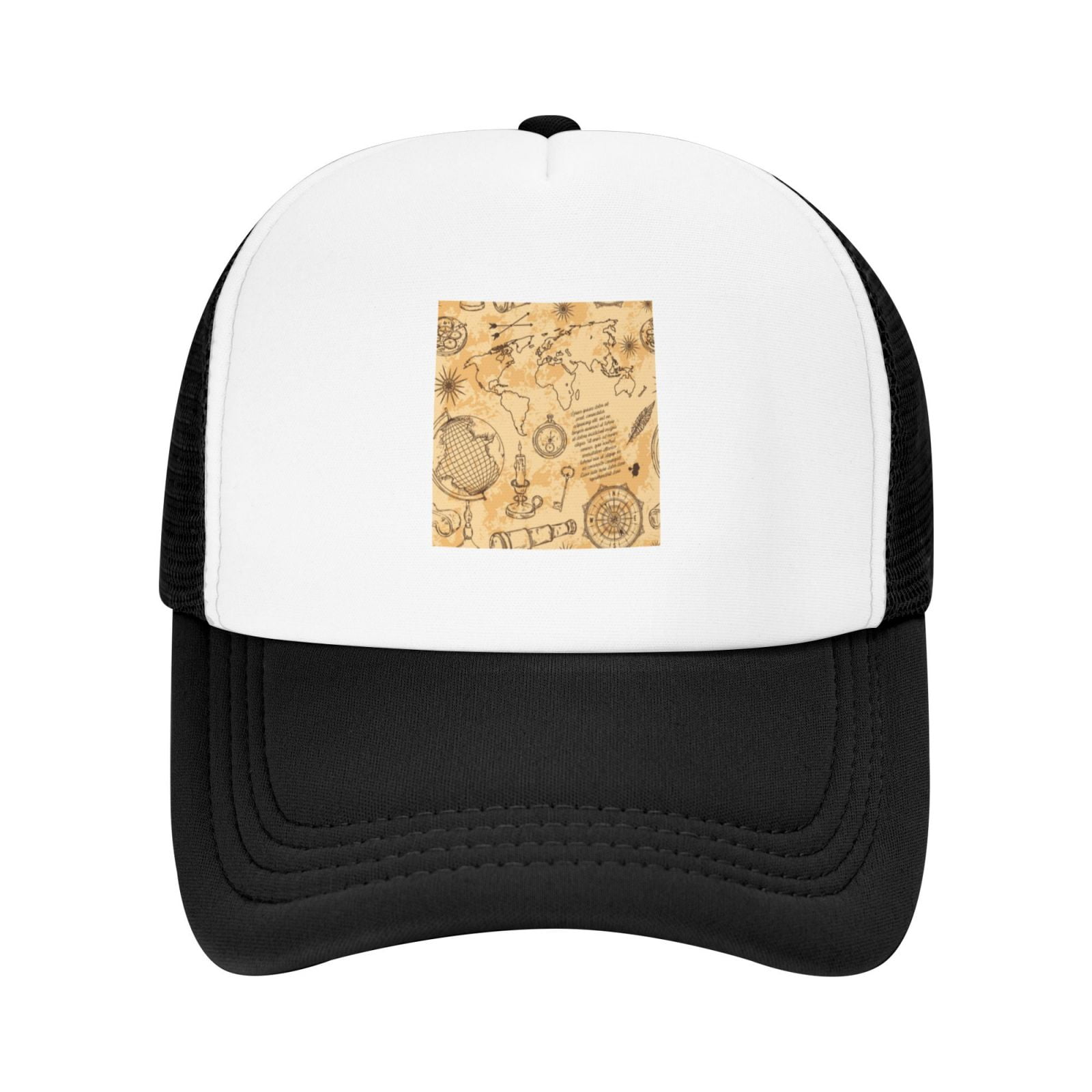 PAYOHTO Kids Vintage Globe Compass World Map Baseball Hat Back ...
