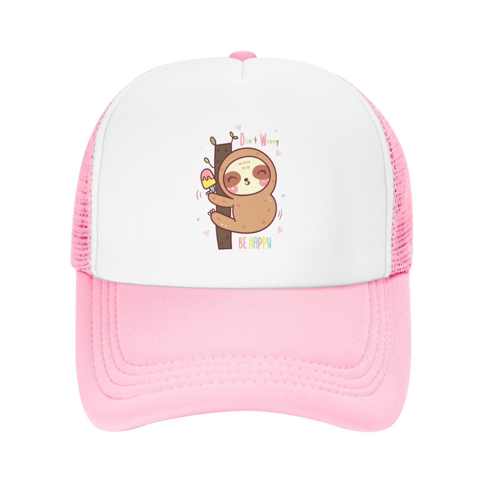 PAYOHTO Kids cute sloth girls Baseball Hat Back Adjustable Mesh ...