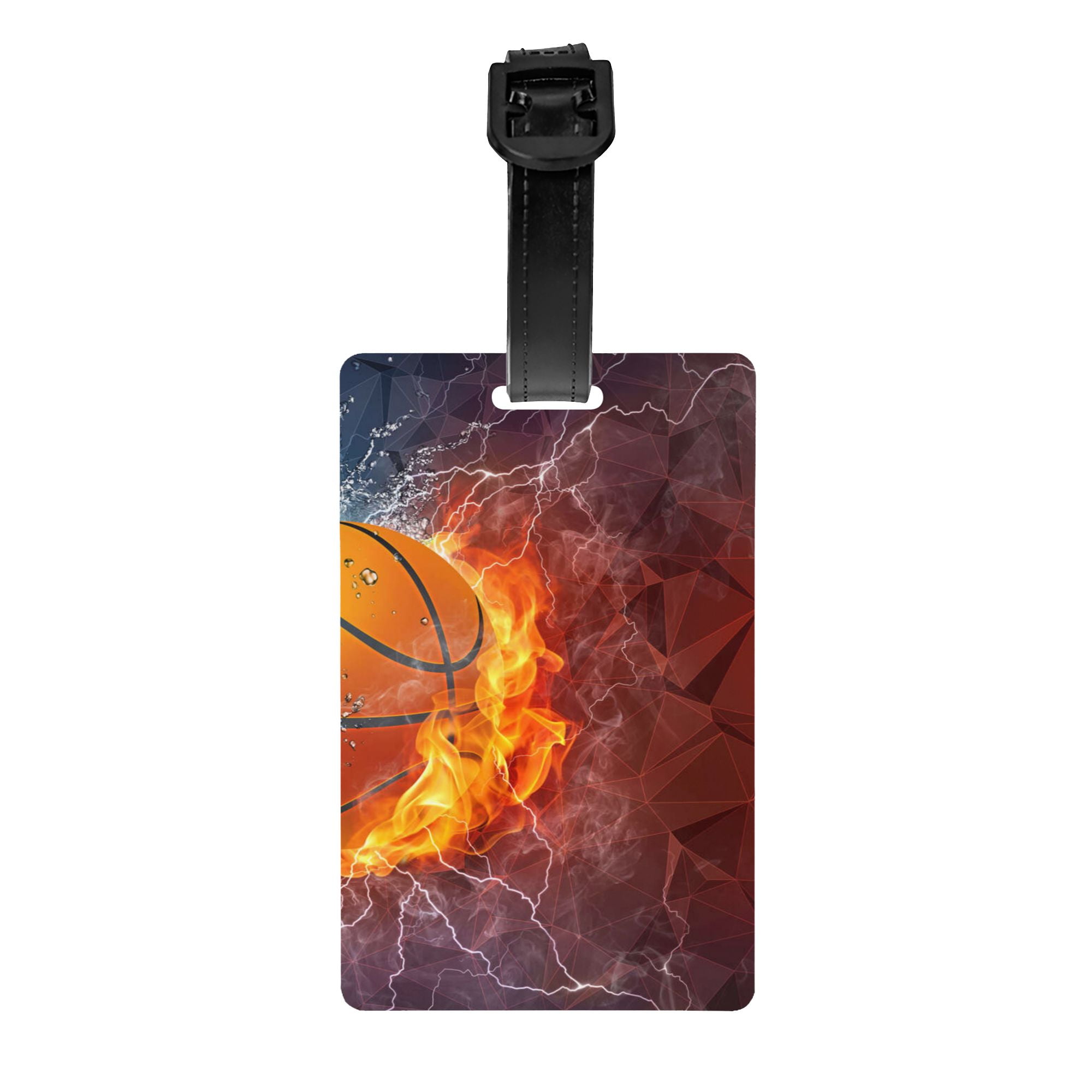 PAYOHTO Luggage Tags for Suitcases Basketball Ball PVC Lable for Travel ...