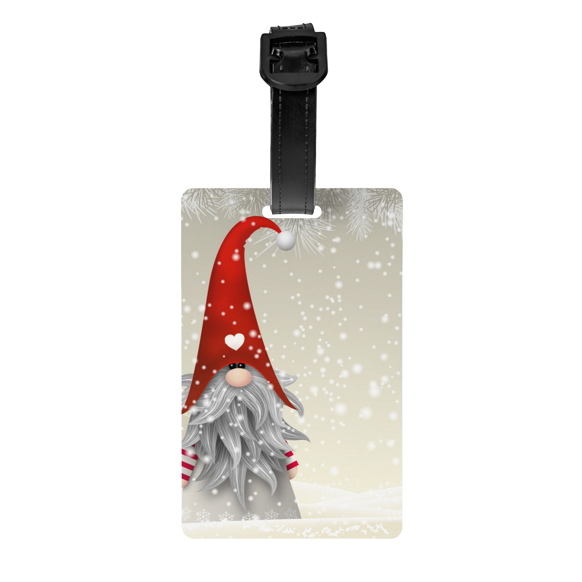 PAYOHTO Luggage Tags for Suitcases Christmas dwarf snowflake PVC Lable ...