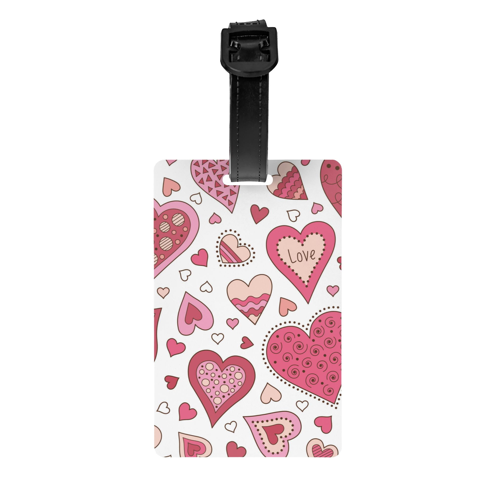 PAYOHTO Luggage Tags for Suitcases Cute Heart Pattern PVC Lable for ...