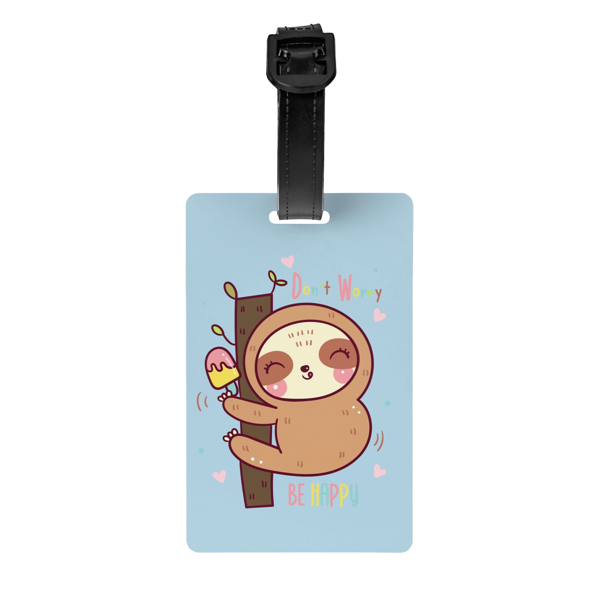 PAYOHTO Luggage Tags for Suitcases Cute Sloth Girls PVC Lable for ...