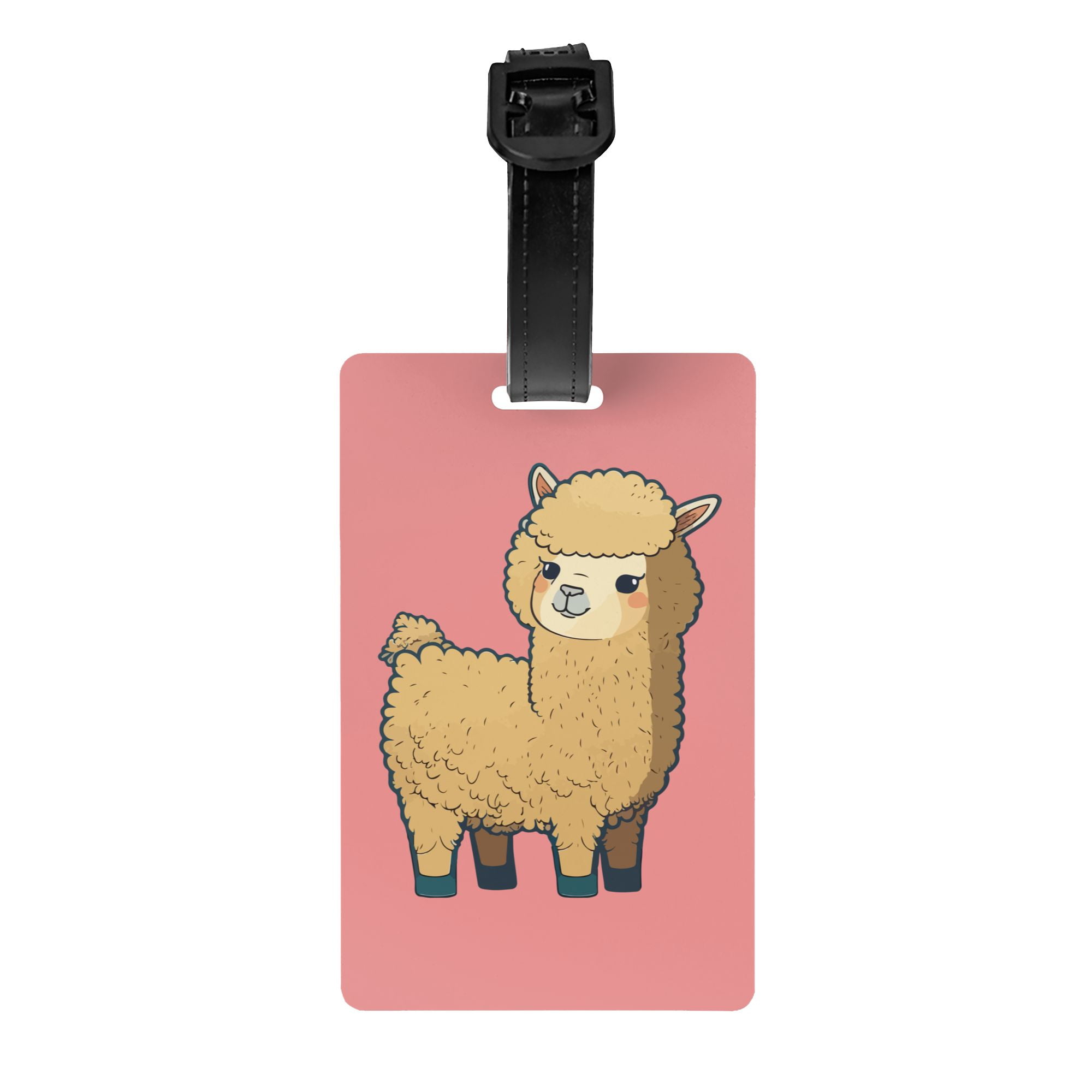 PAYOHTO Luggage Tags for Suitcases Cute and Adorable Alpaca Cartoon PVC ...