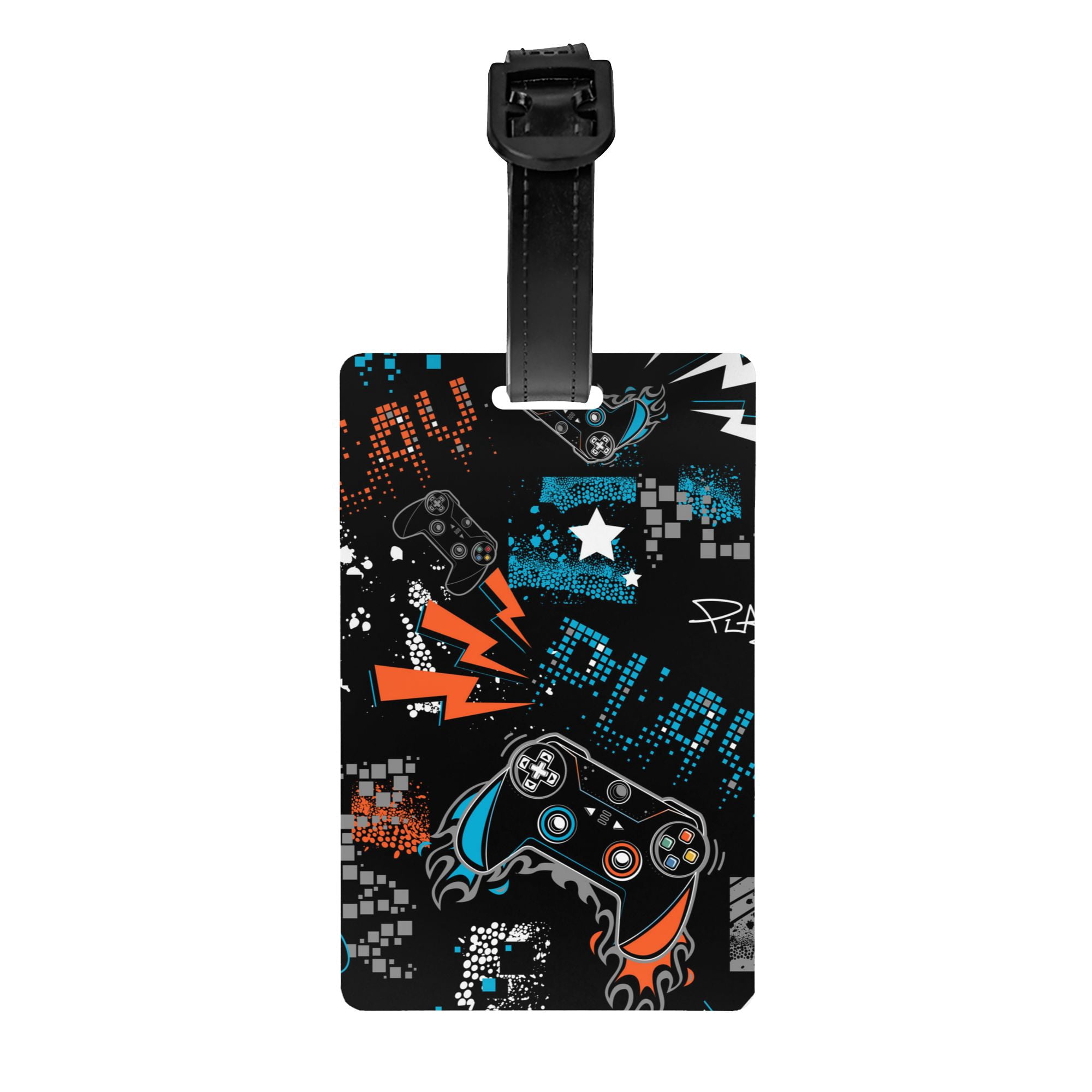 PAYOHTO Luggage Tags for Suitcases Graffiti Joystick Sign Gamer PVC ...