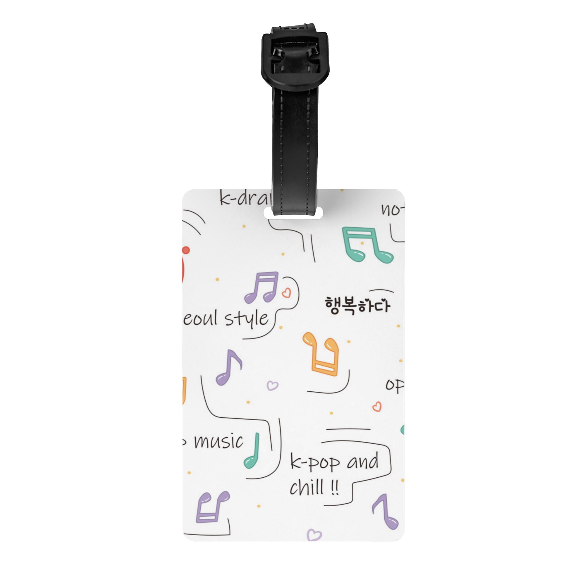 PAYOHTO Luggage Tags for Suitcases K-pop Music Theme PVC Lable for ...