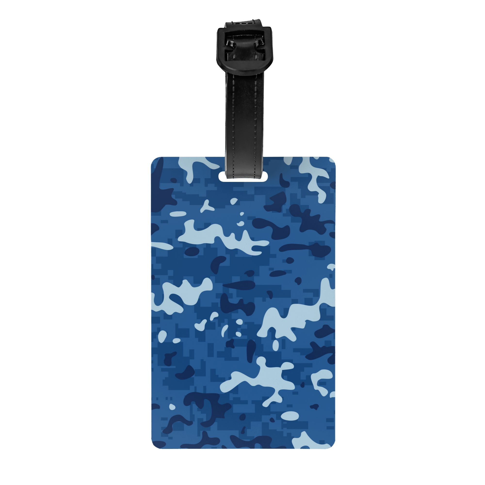 PAYOHTO Luggage Tags for Suitcases Modern Navy Camouflage PVC Lable for ...