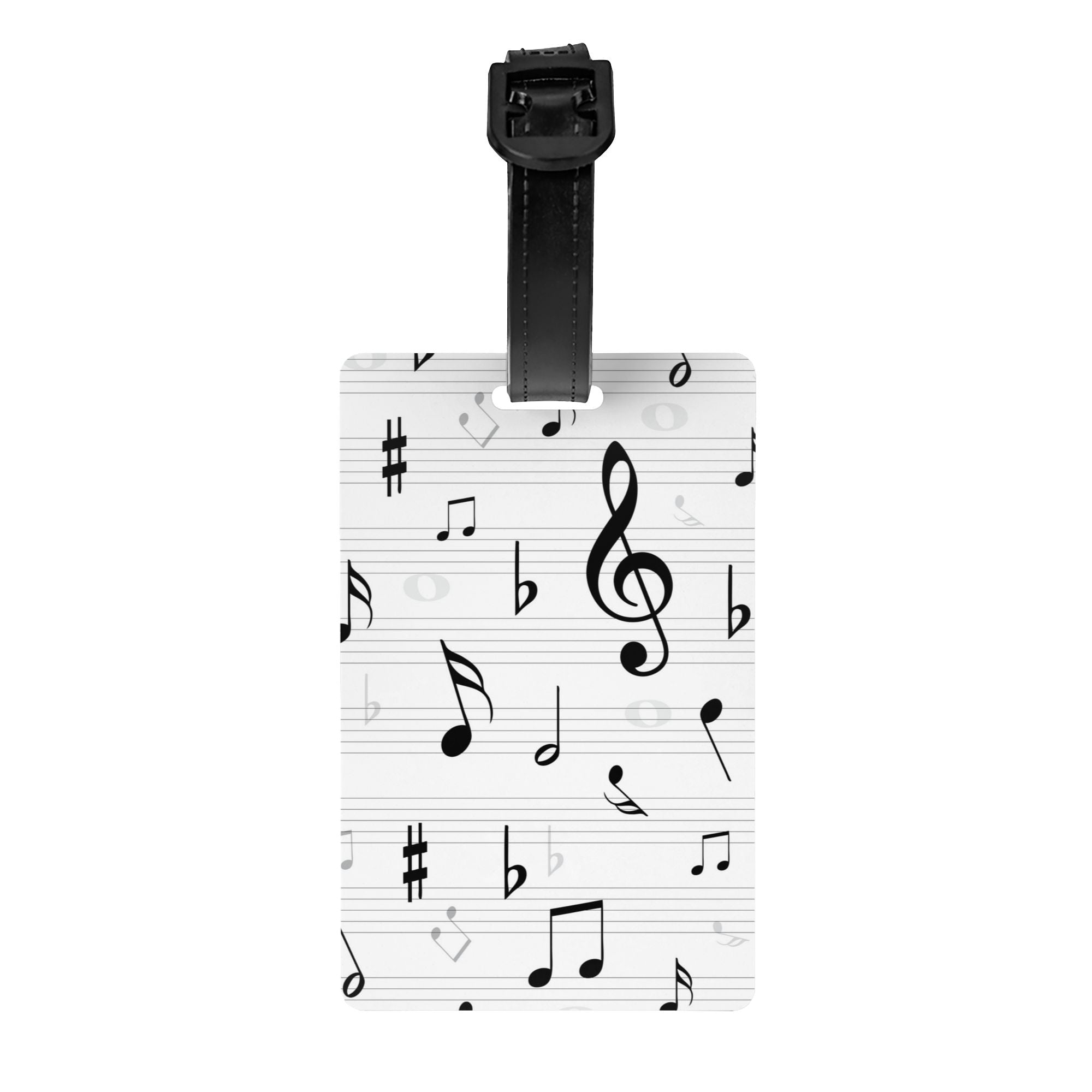 PAYOHTO Luggage Tags for Suitcases Music Notes PVC Lable for Travel Bag ...