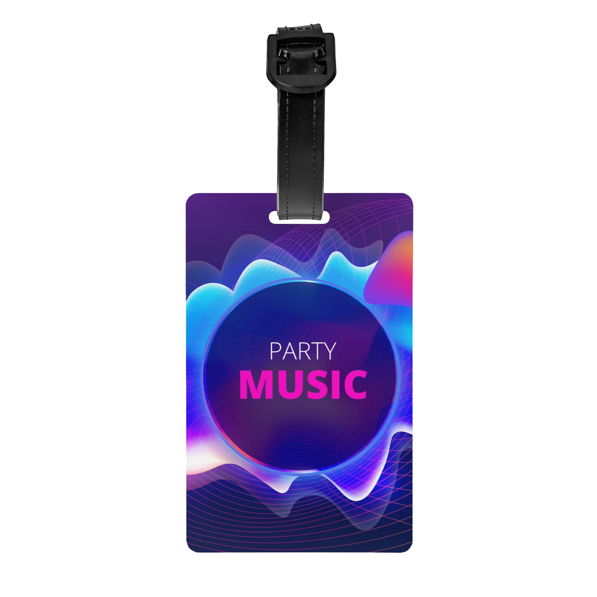 PAYOHTO Luggage Tags for Suitcases Music Party PVC Lable for Travel Bag ...