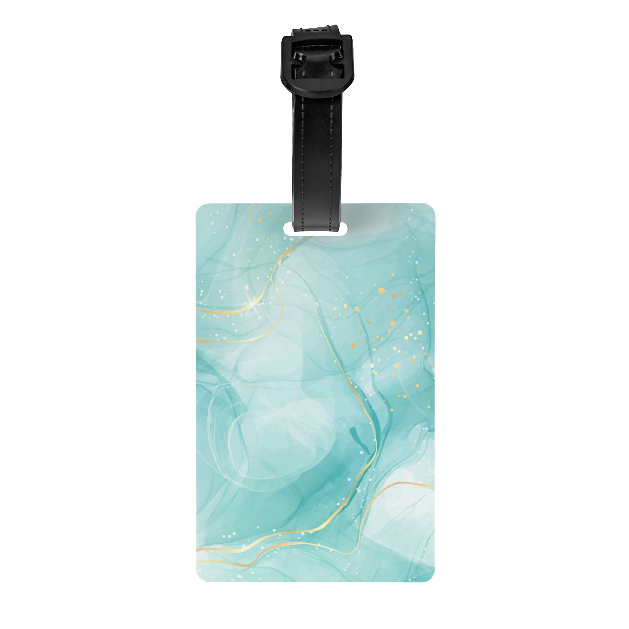 PAYOHTO Luggage Tags for Suitcases Pastel Cyan Mint Watercolor PVC ...