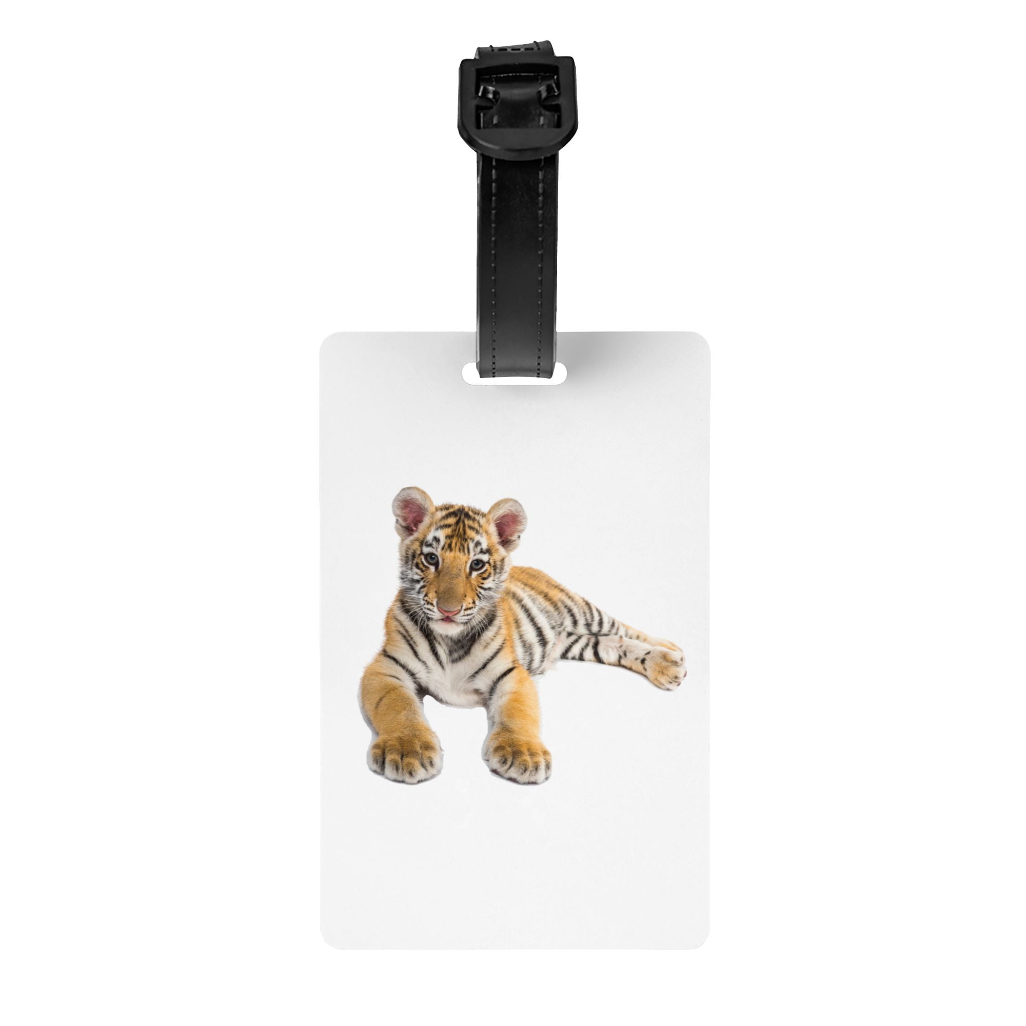 PAYOHTO Luggage Tags for Suitcases Tiger Cub Lying PVC Lable for Travel ...