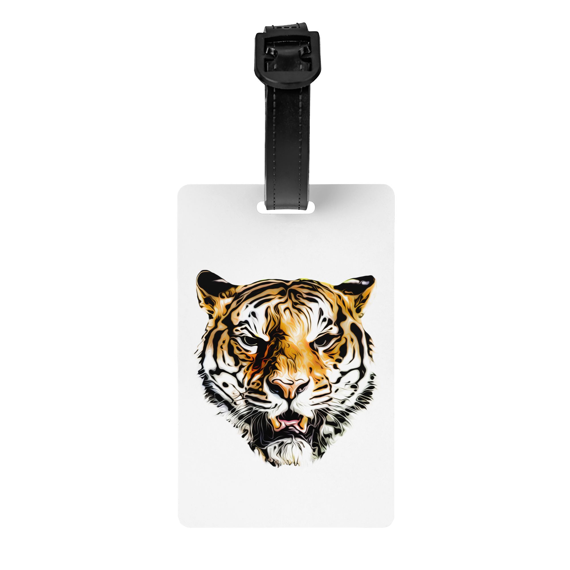 PAYOHTO Luggage Tags for Suitcases Tiger Head with Creative PVC Lable ...