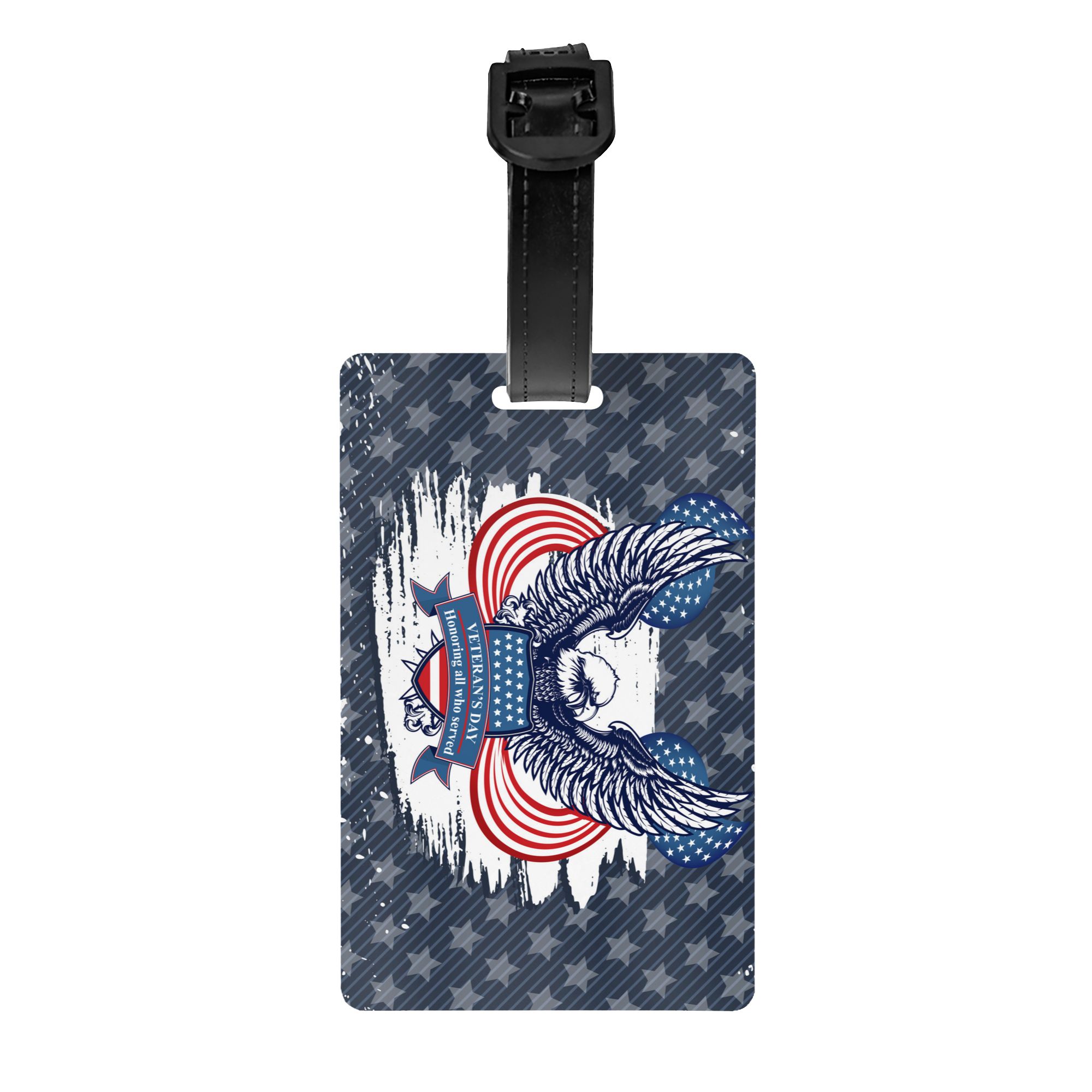 PAYOHTO Luggage Tags for Suitcases Veterans Day Eagle Emblem PVC Lable ...