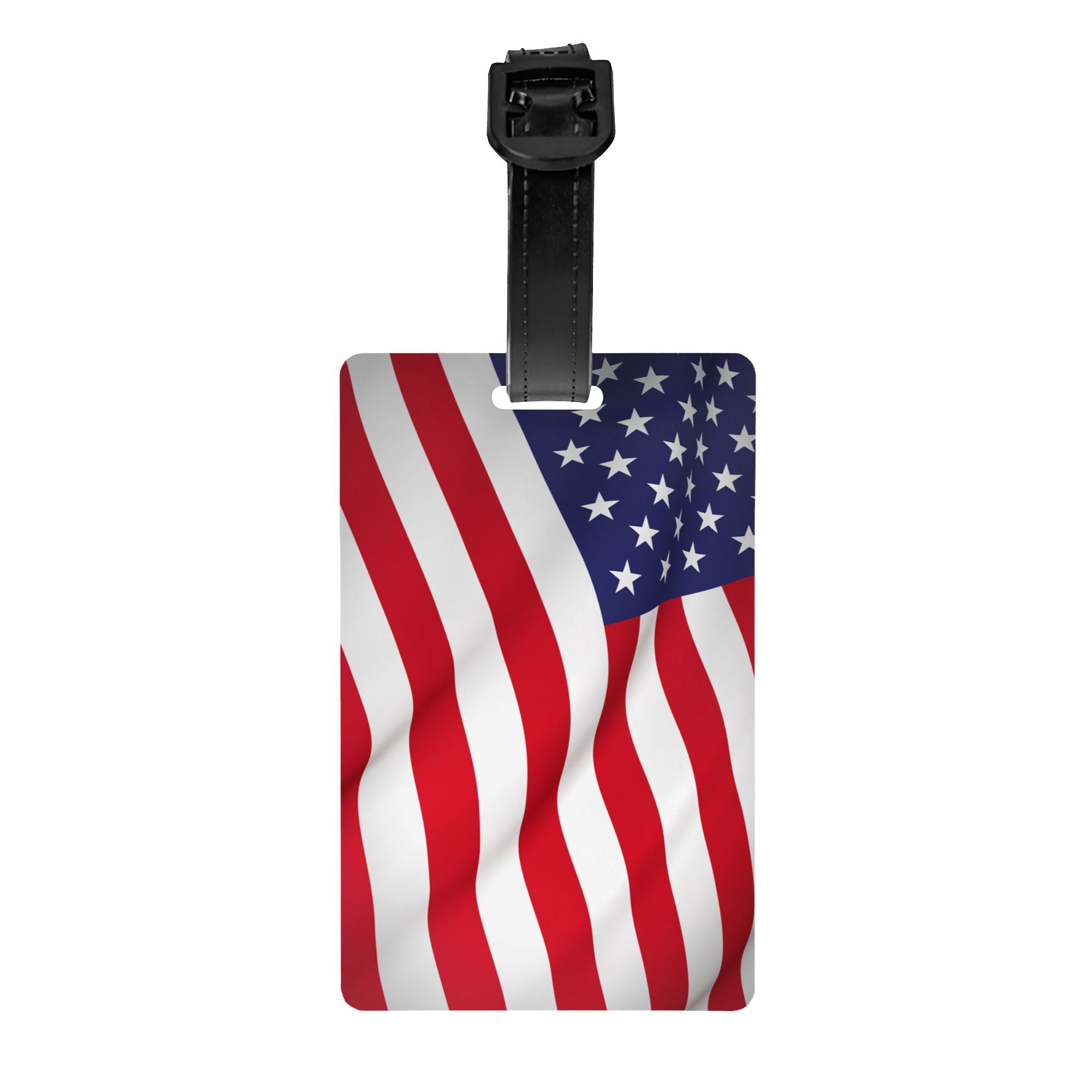 PAYOHTO Luggage Tags for Suitcases Waving USA Flag PVC Lable for Travel ...