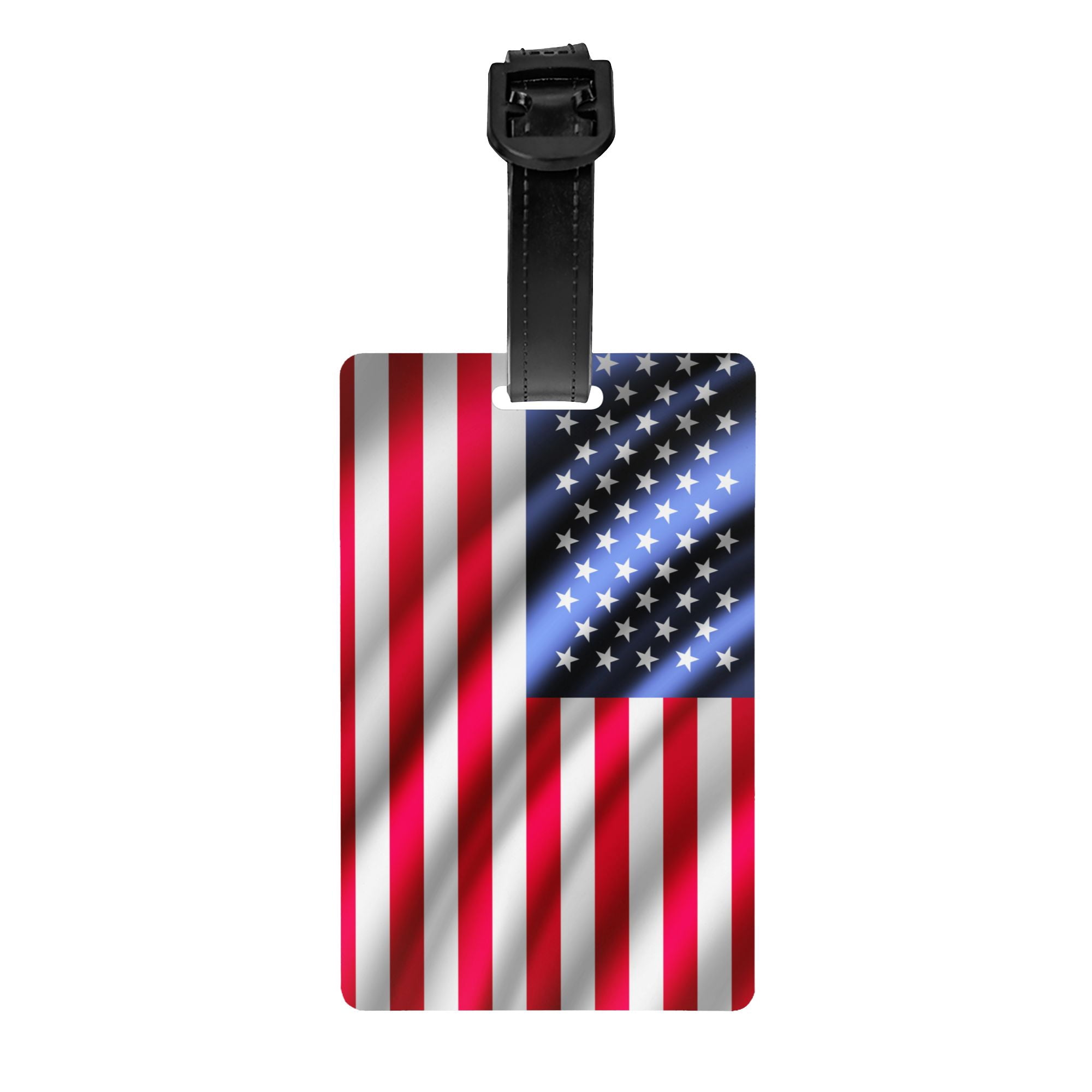 PAYOHTO Luggage Tags for Suitcases Waving flag of USA PVC Lable for ...