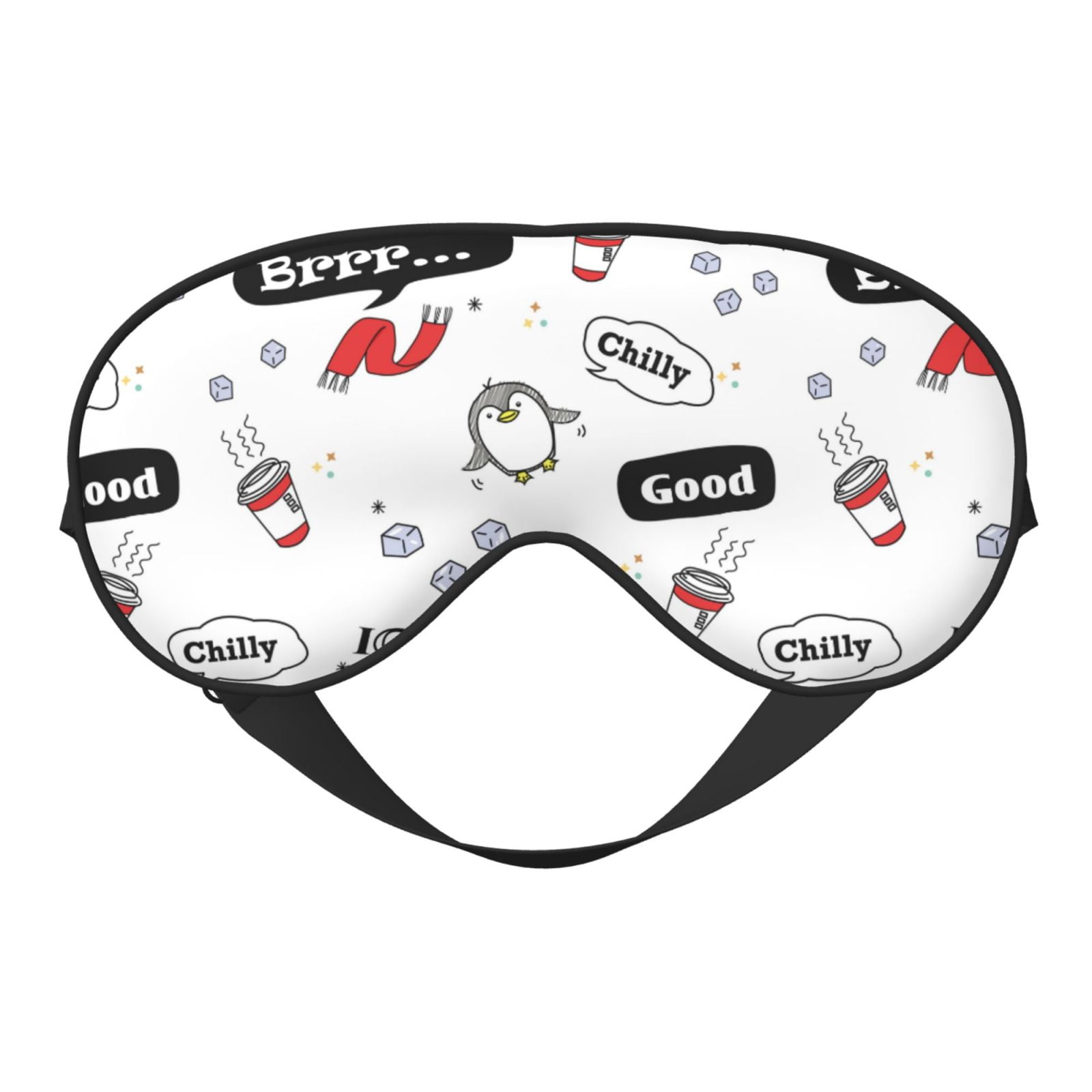 PAYOHTO Penguin Girly Pattern Soft Sleep Mask Comfort Pure Silk Eye ...