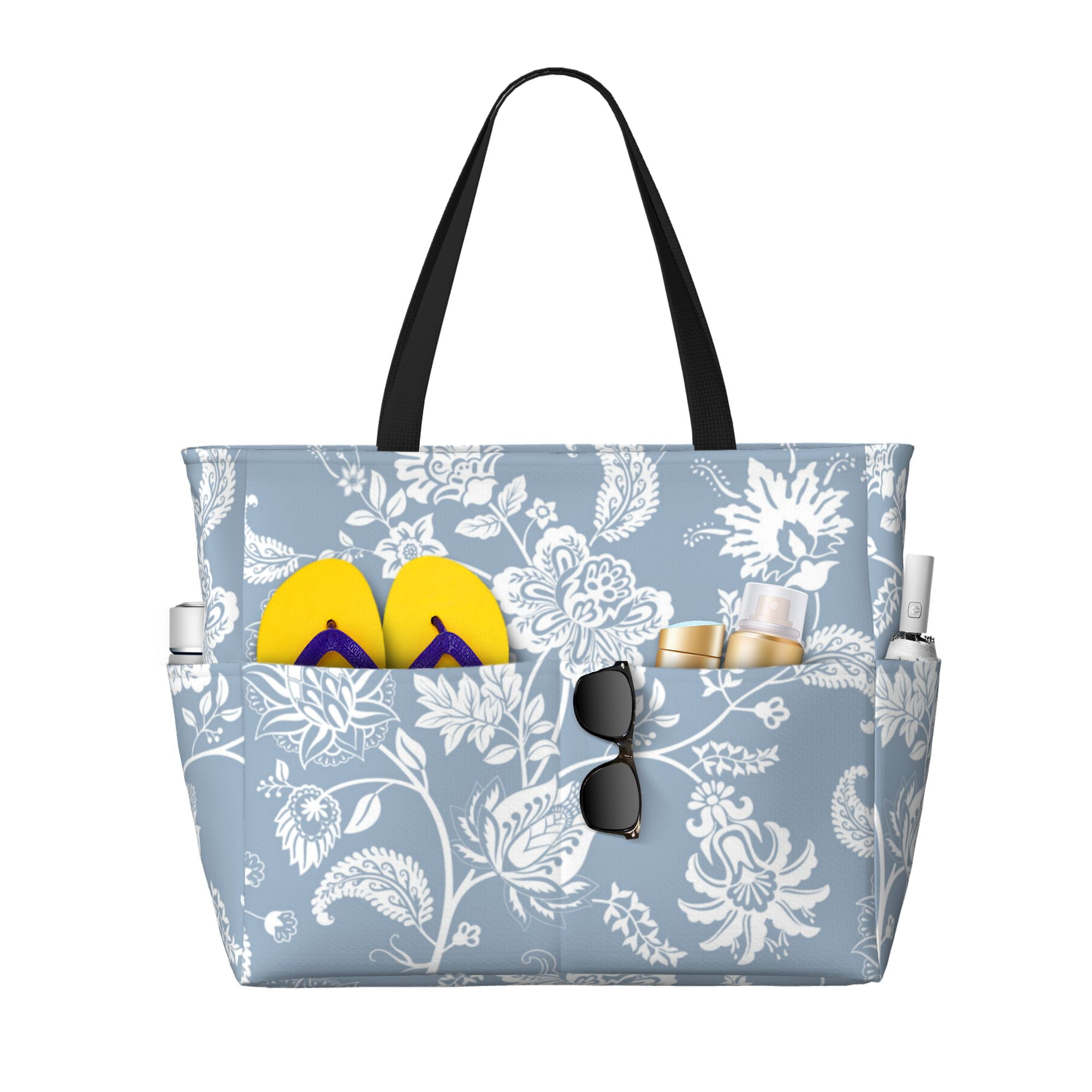 PAYOHTO Plant Flower Vintage Large Beach Tote Bags for Womens Mens ...