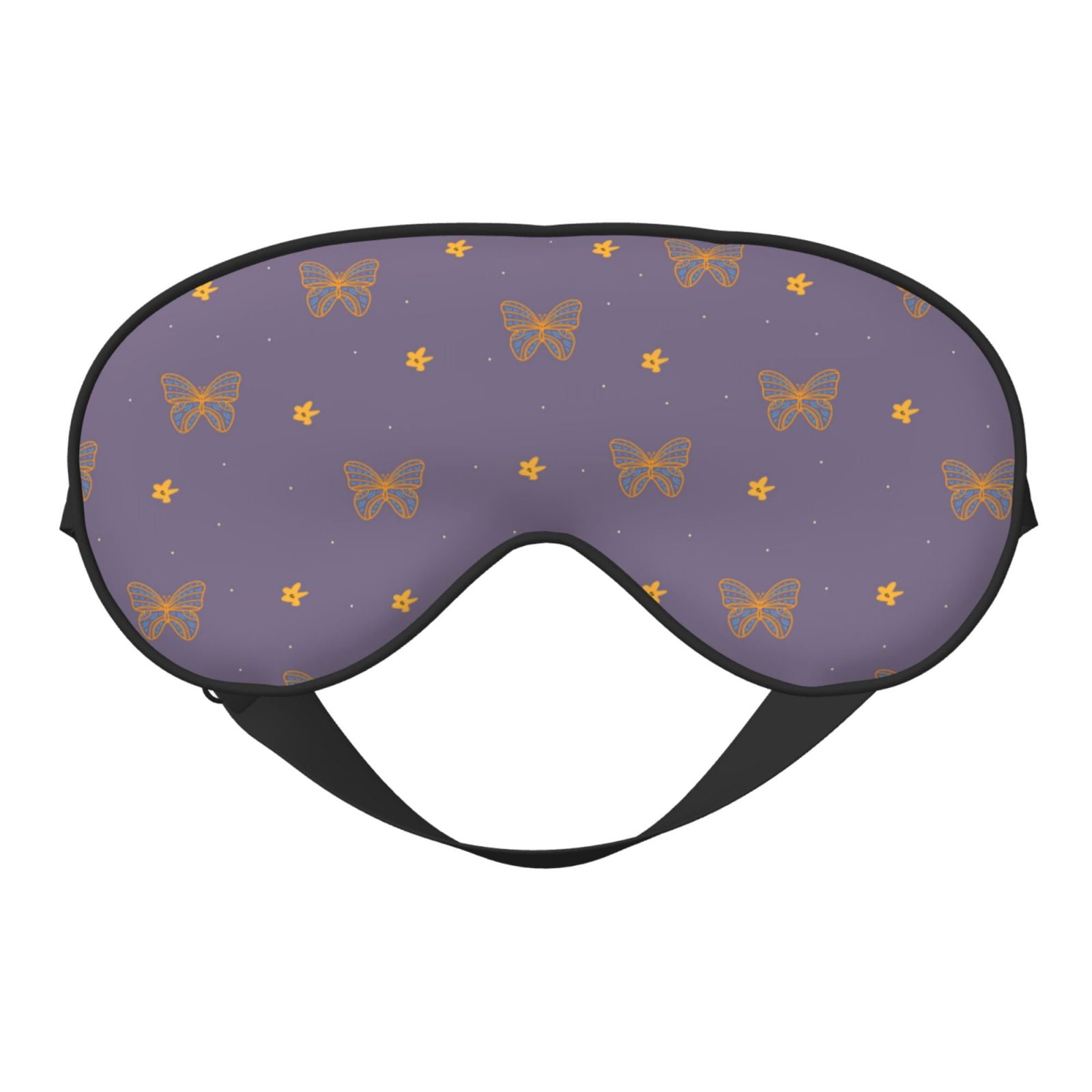 PAYOHTO Purple Background Butterfly Soft Sleep Mask Comfort Pure Silk ...