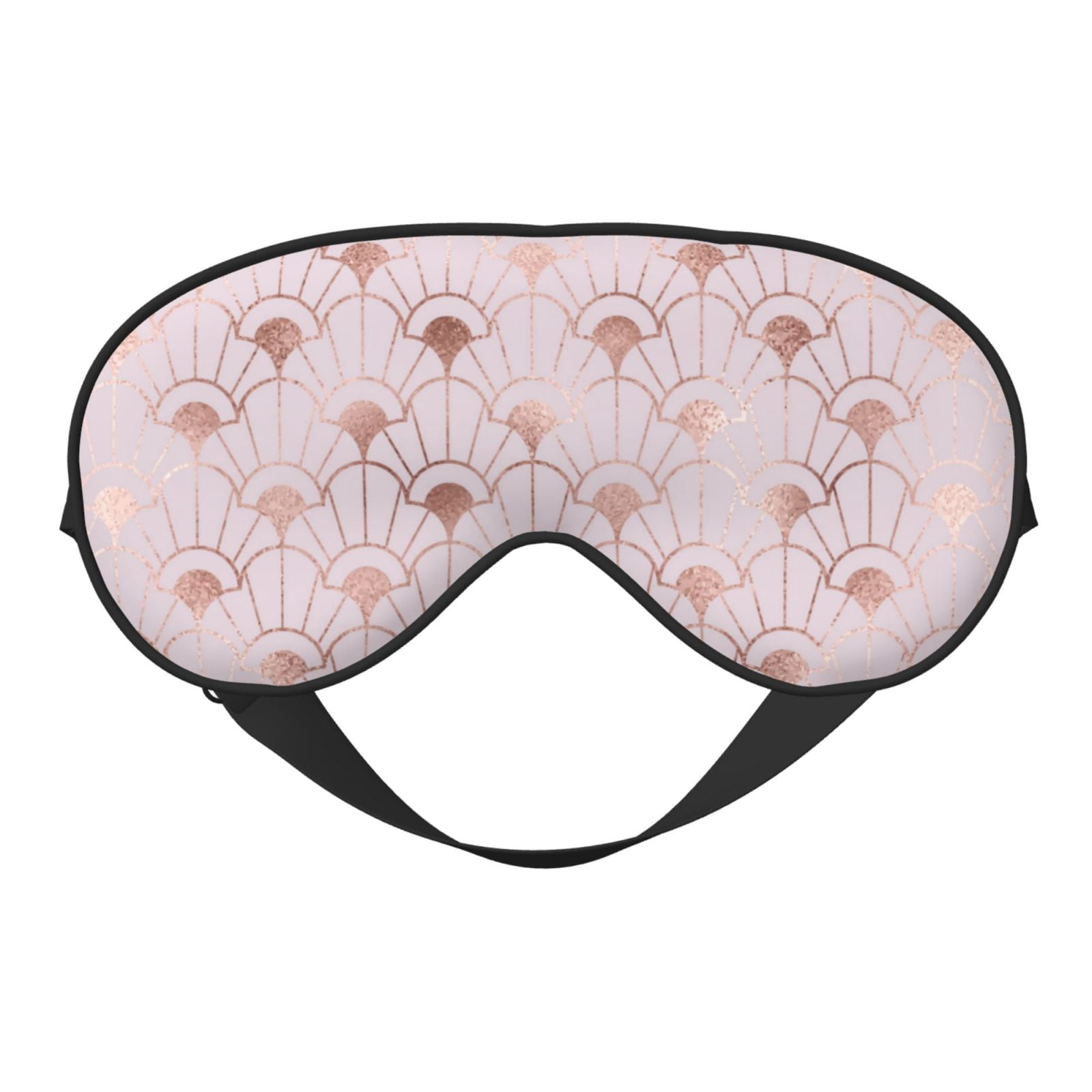 PAYOHTO Rose Gold Flower Shape Soft Sleep Mask Comfort Pure Silk Eye ...