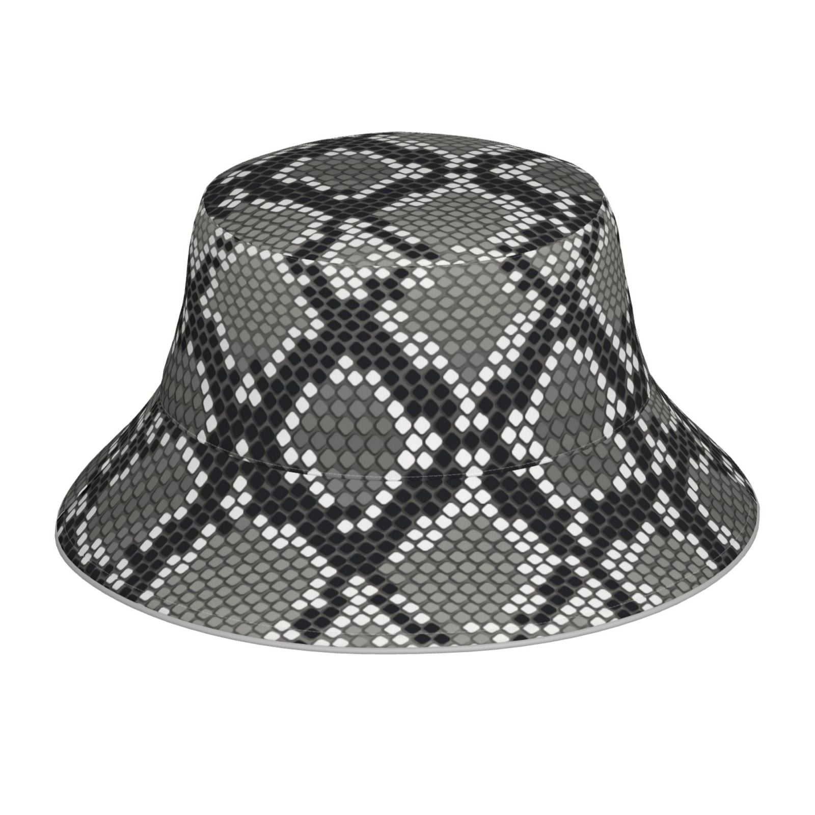 PAYOHTO Texture Snake Skin Bucket Hats for Women Men, Beach Summer ...
