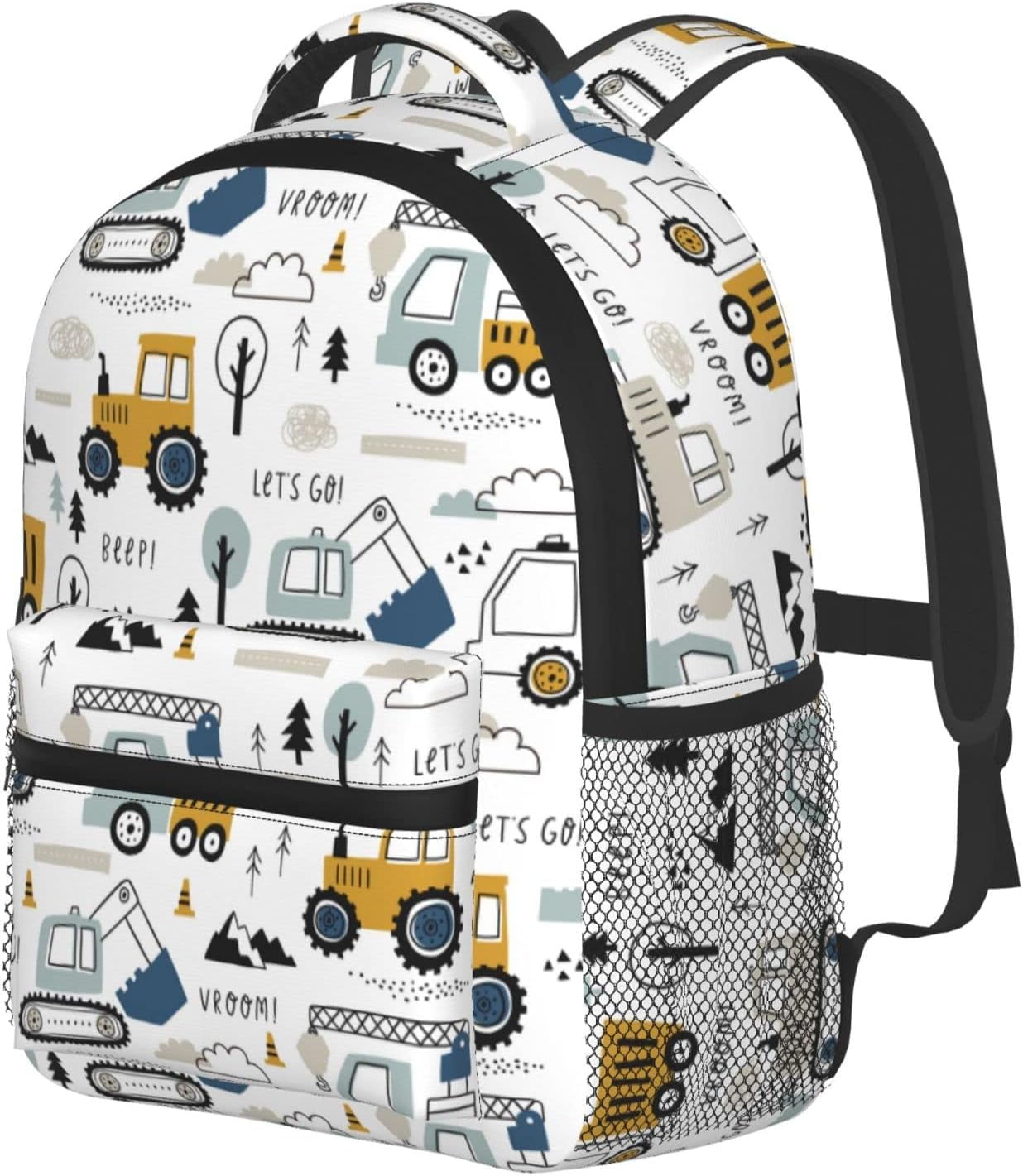 PAYOHTO Toddler Backpack for Boys Age 3-8 Kids Construction Truck ...