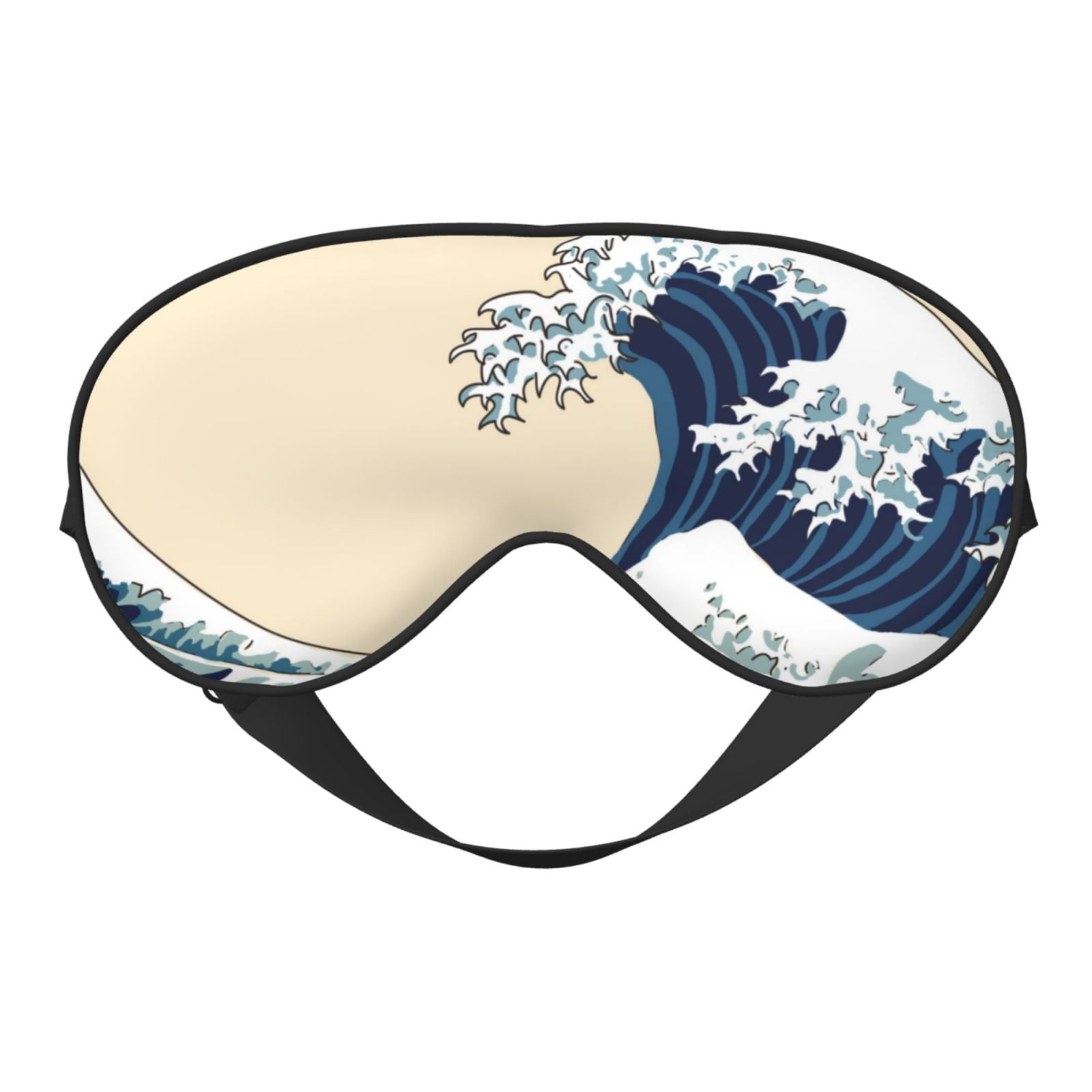 PAYOHTO Wave Japanese Motif Japan Soft Sleep Mask Comfort Pure Silk Eye ...