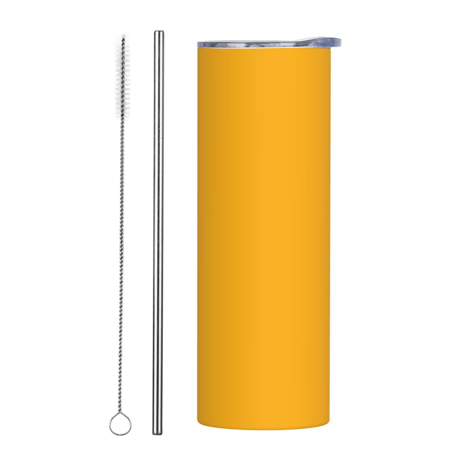 PAYOHTO yellow 20 Oz Stainless Steel Mug Tumblers Cup for Men Women ...