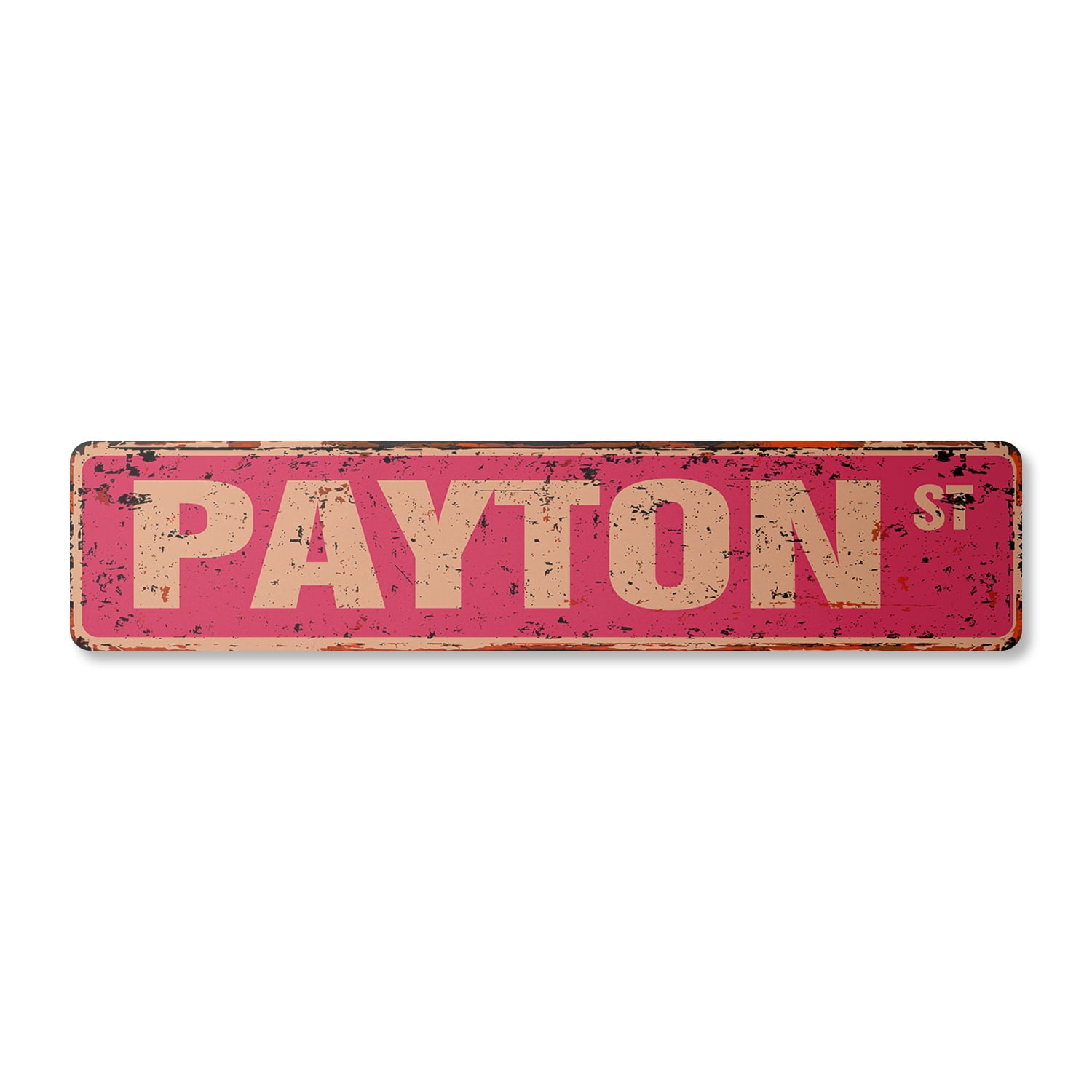 PAYTON Vintage Plastic Street Sign Childrens Name Room Sign | Indoor ...