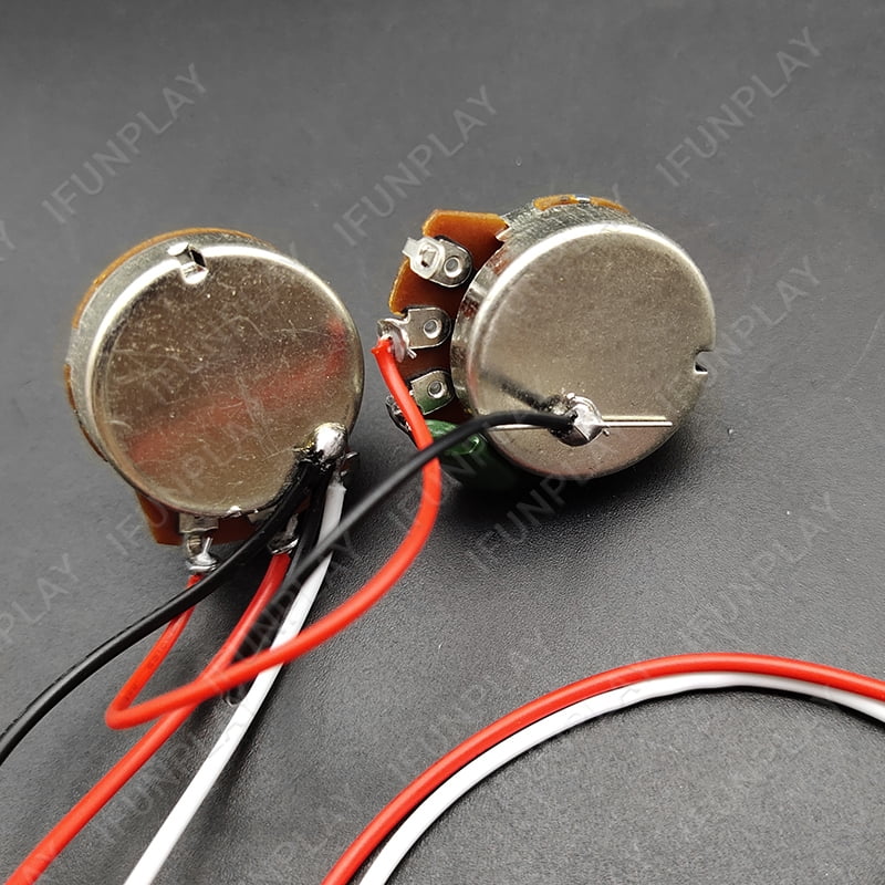 PB Bass Wiring Harness Prewired Kit for Precision Bass Guitar 250K Big ...