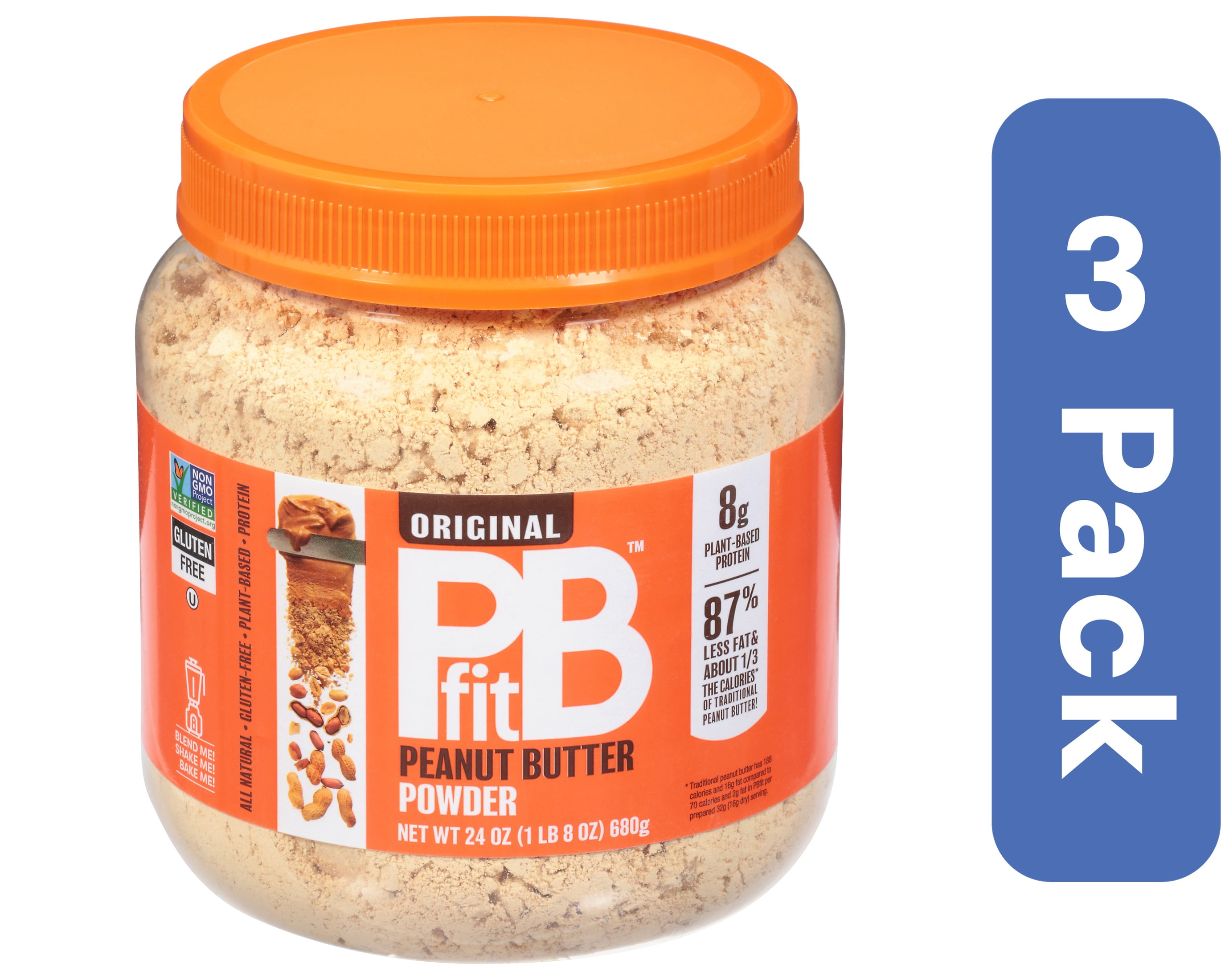 PB Fit Peanut Butter Powder 24 oz (Pack of 3) - Walmart.com