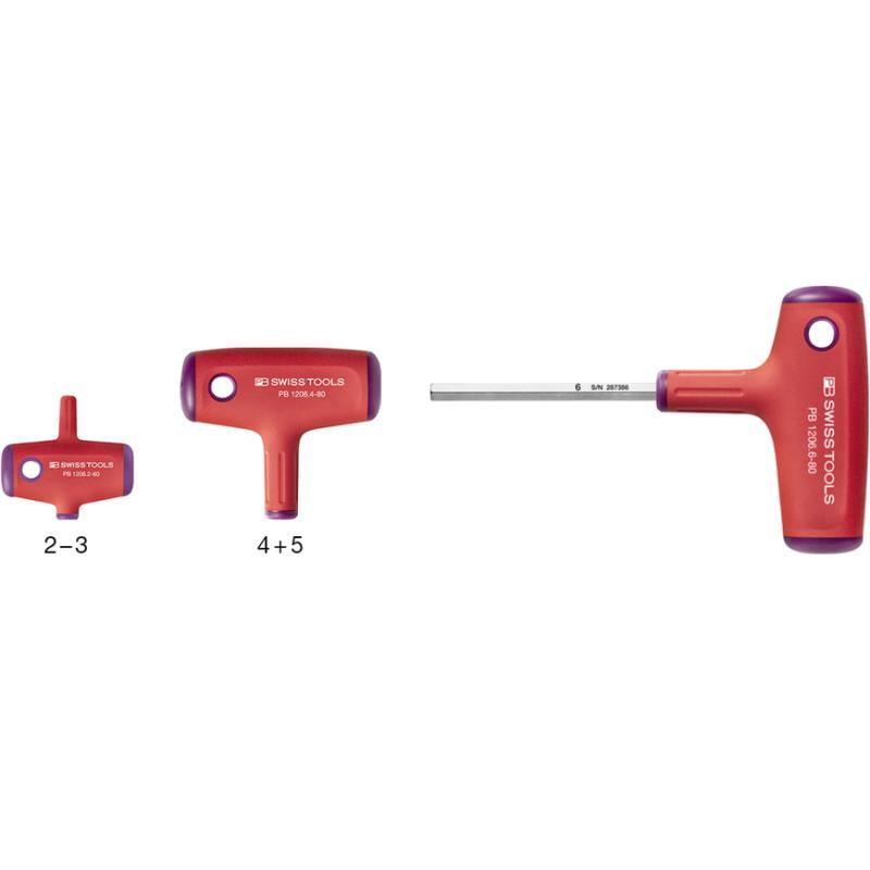 PB Swiss Tools PB 1206.2,5-60 Cross-Handle Screwdrivers, Hex 2.5 mm, 60 ...