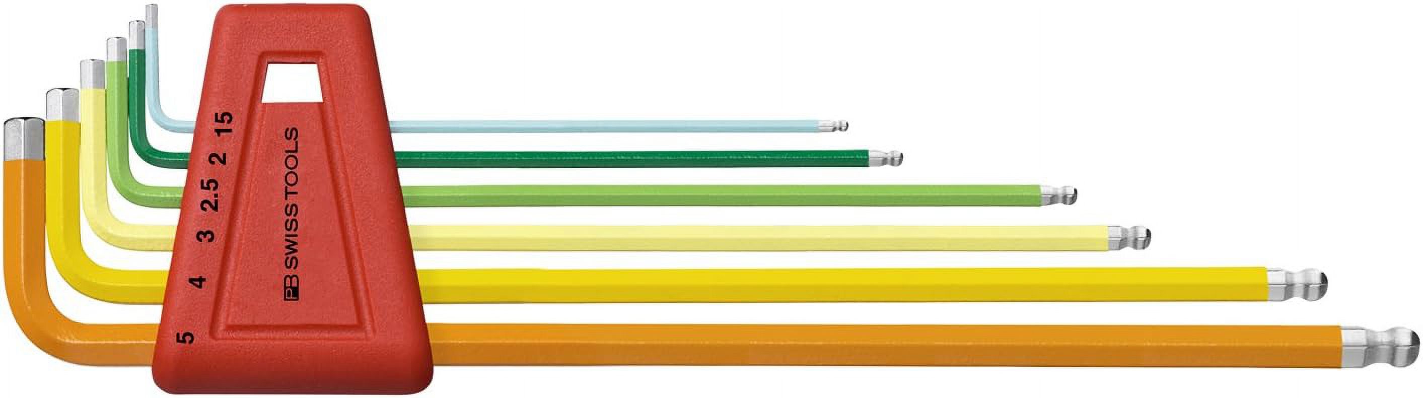 PB Swiss Tools PB 212.LH-5 RB Hex Key Set Ballpoint Metric Rainbow Long - Walmart.com