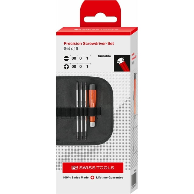 PB Swiss Tools PB 510.CBB Screwdrivers Set With Duplex Blades In A Roll ...